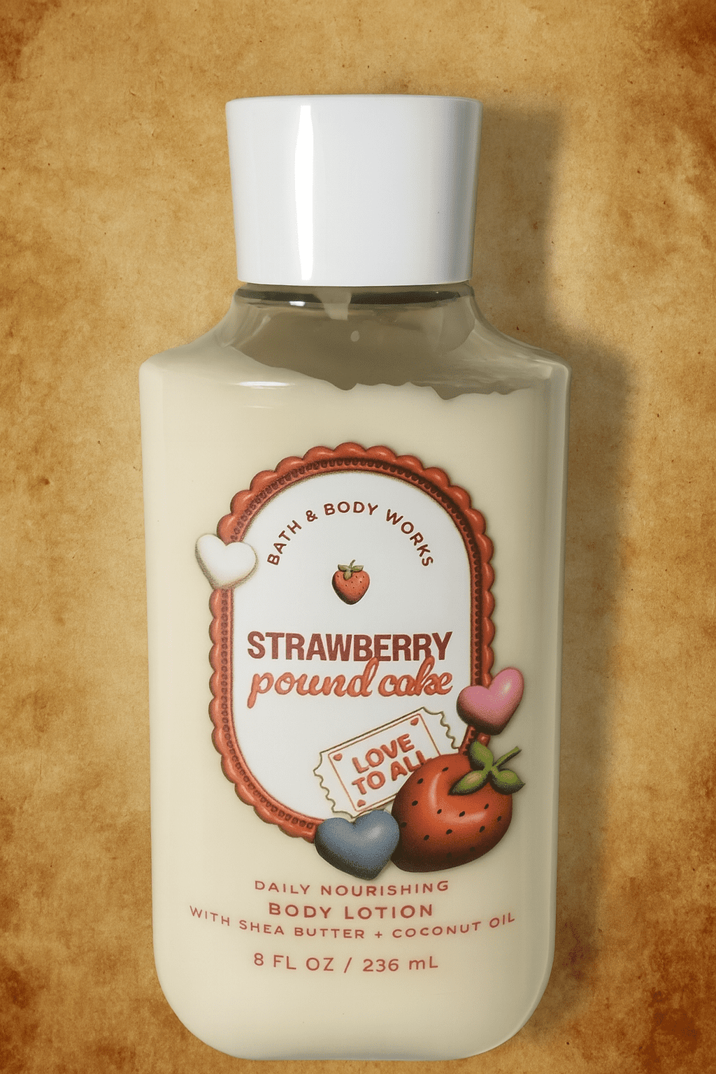 Bath & Body Work Body Lotion Strawberry Pound Cake 8 oz - Walmart.com
