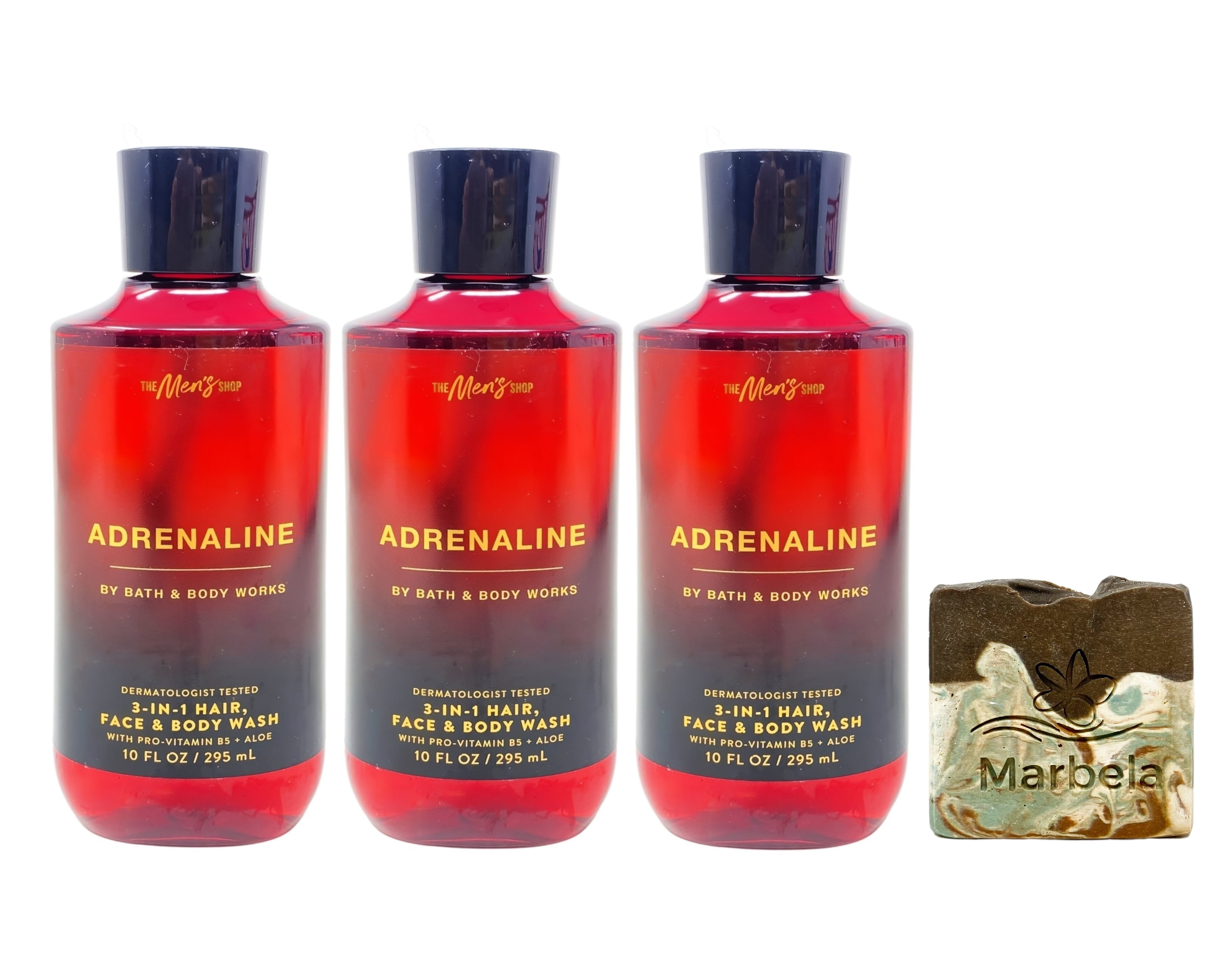 Bath & Body Works 3 Adrenaline 3-in-1 Hair, Face & Body Washes with a ...