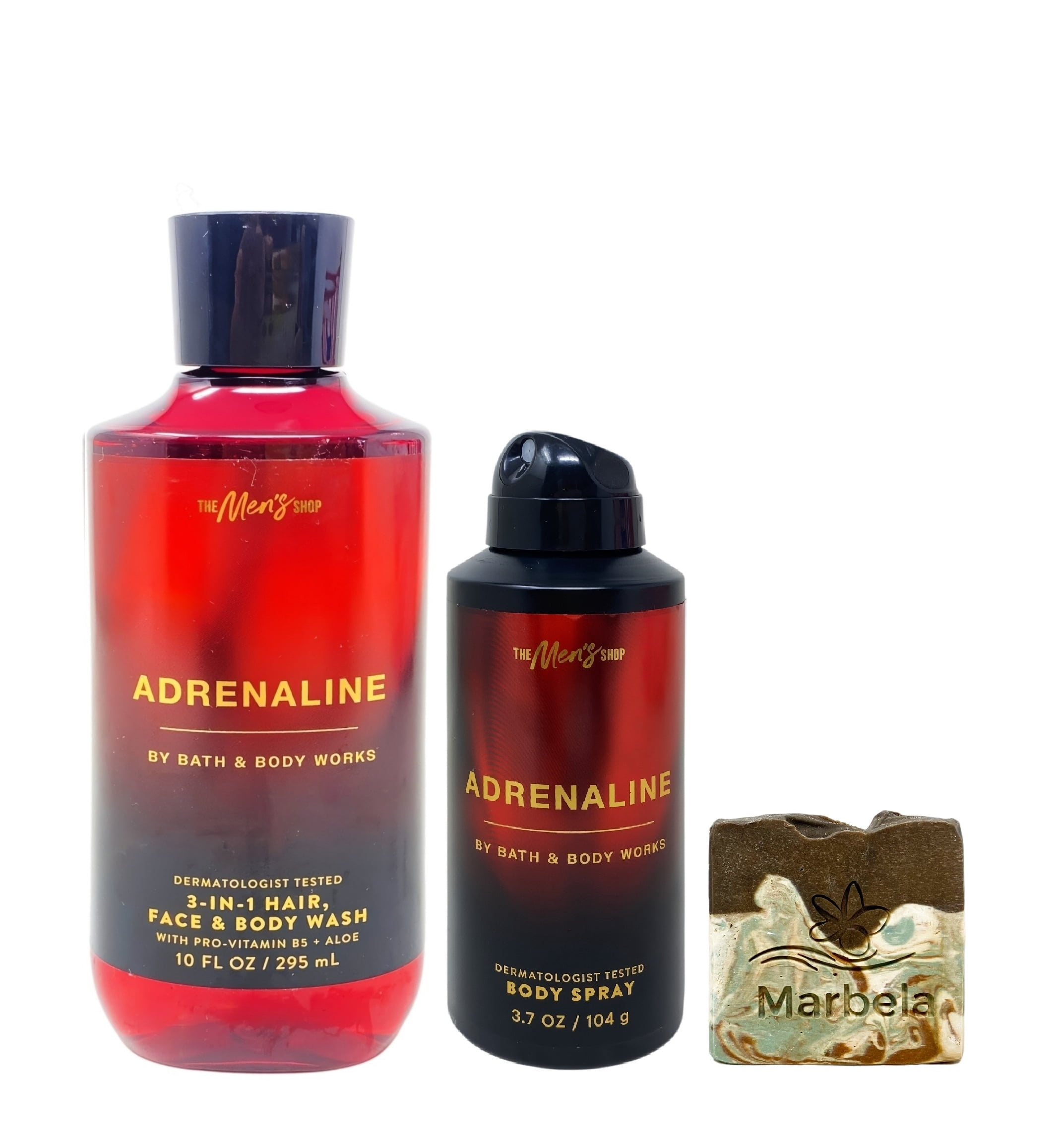 Bath & Body Works Adrenaline 3-In-1 Hair, Face And Body Wash and Body ...