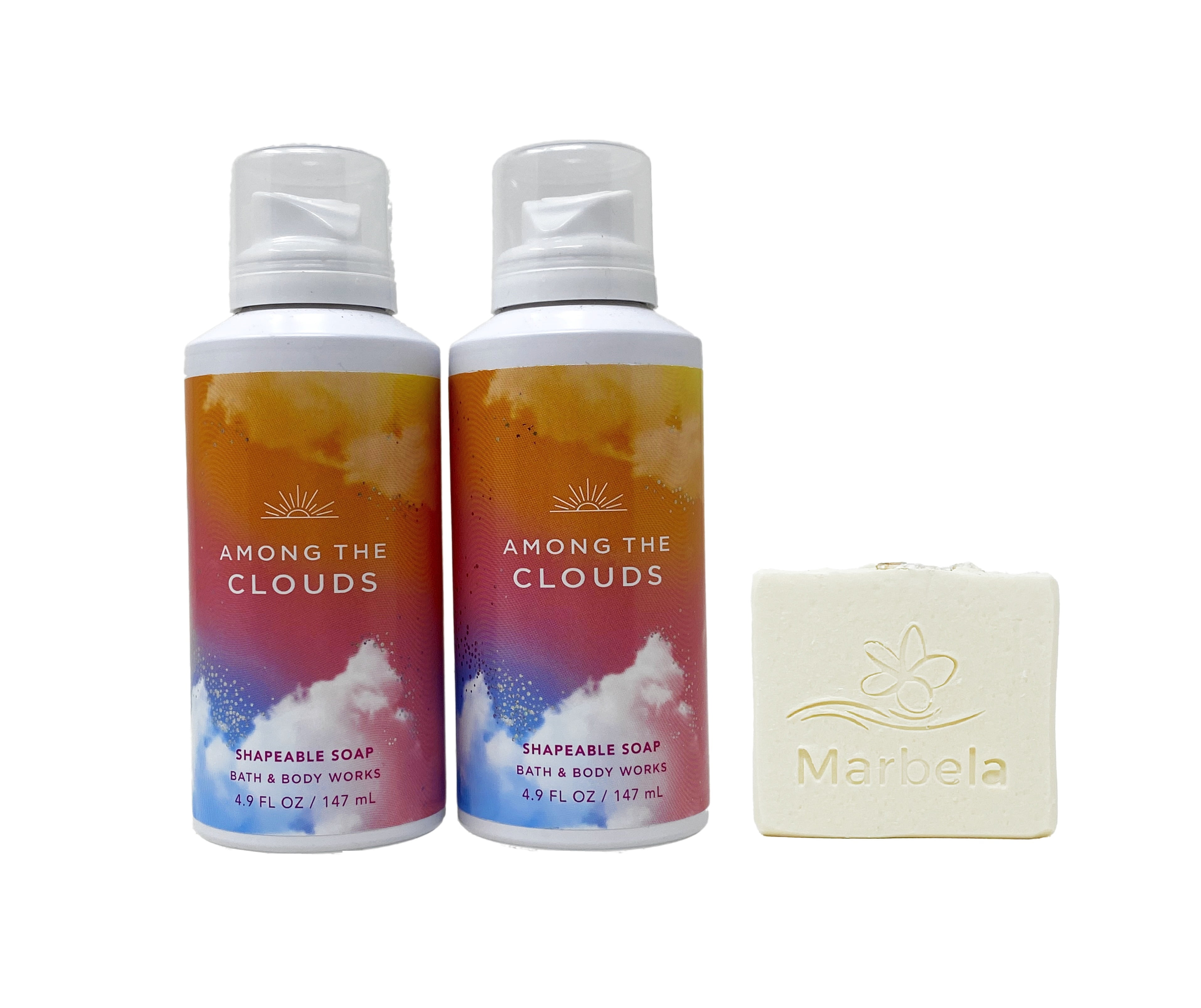 Bath & Body Works Among The Clouds - Pack of Two - Shapeable Soap With ...