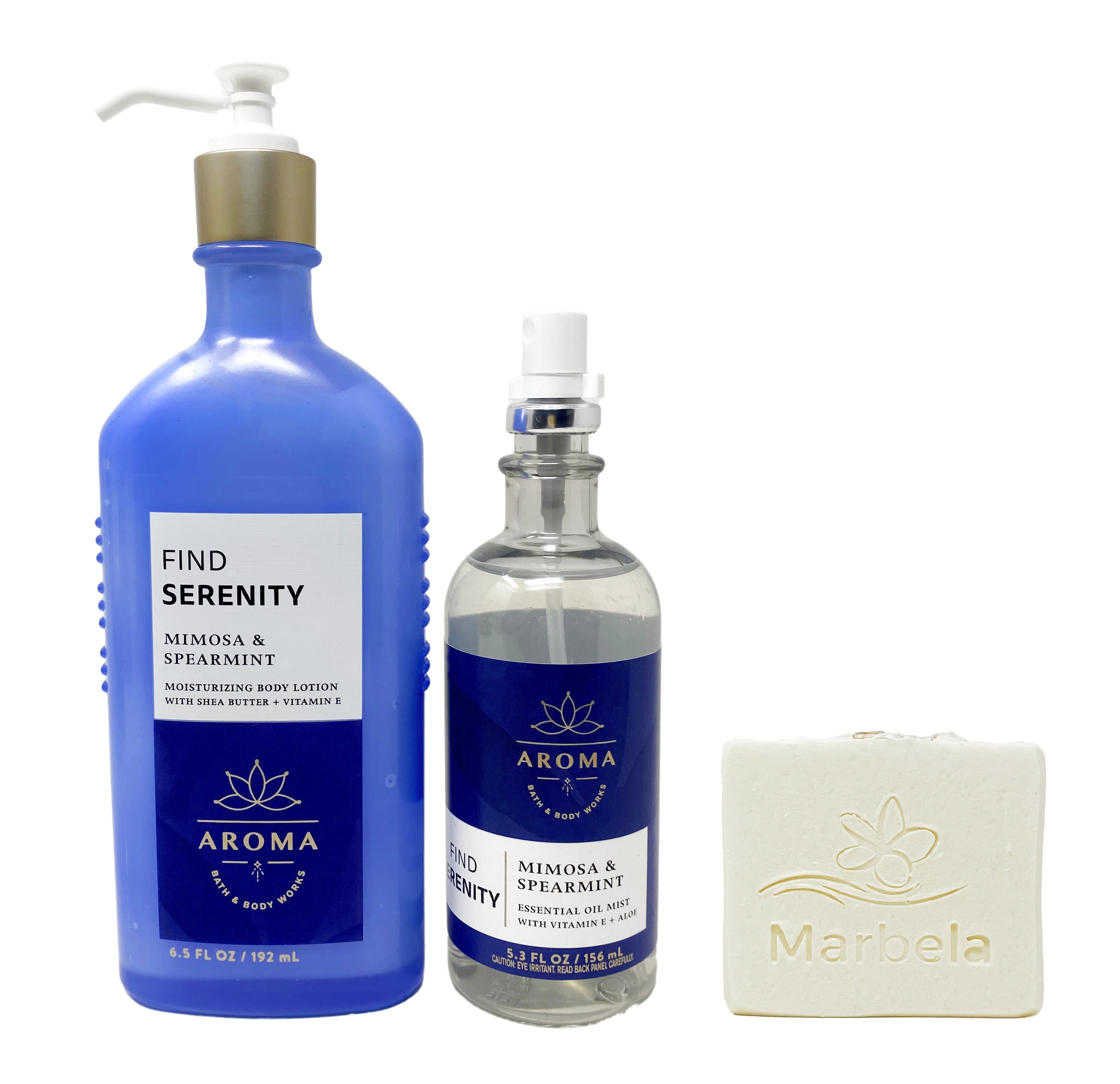 Bath & Body Works Aroma Find Serenity Mimosa & Spearmint - Duo Gift Set ...