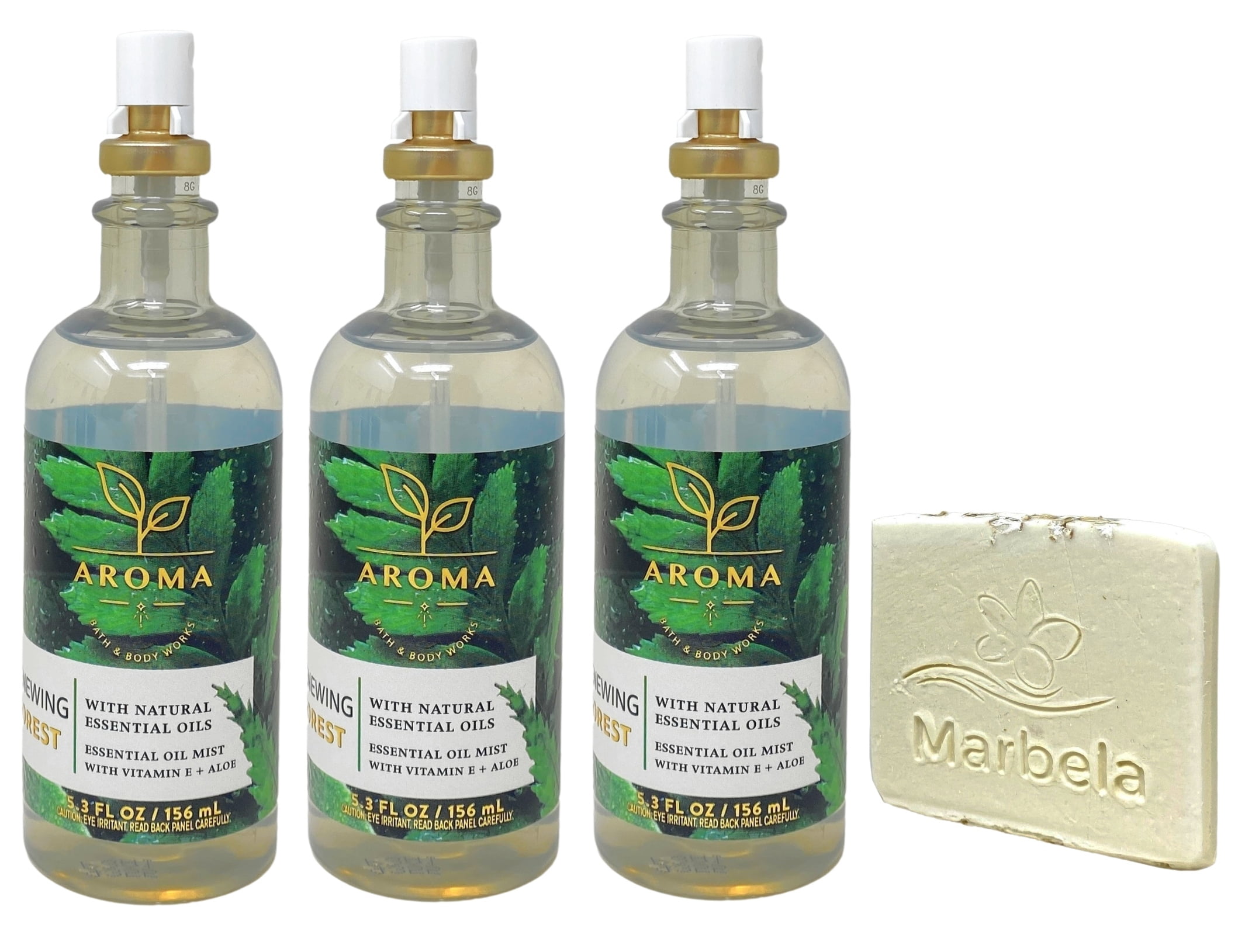 Bath & Body Works Aroma Renewing Forest 3 Essential Oil Mists with a ...