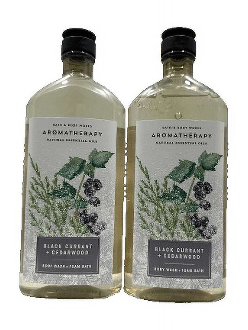 Bath & Body Works Aromatherapy Black Currant + Cedarwood Body Wash ...