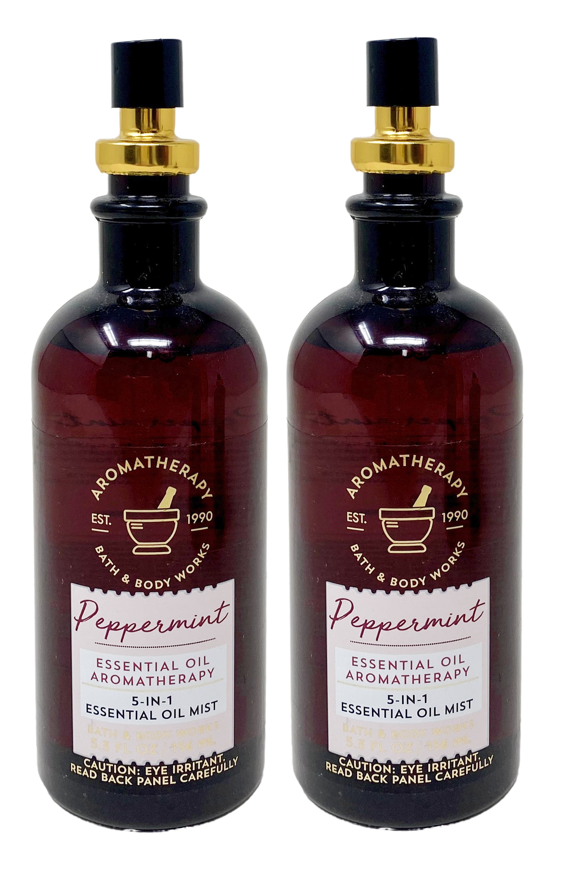 Bath & Body Works Aromatherapy Peppermint - 2 Pack of 5 in 1 Essential ...