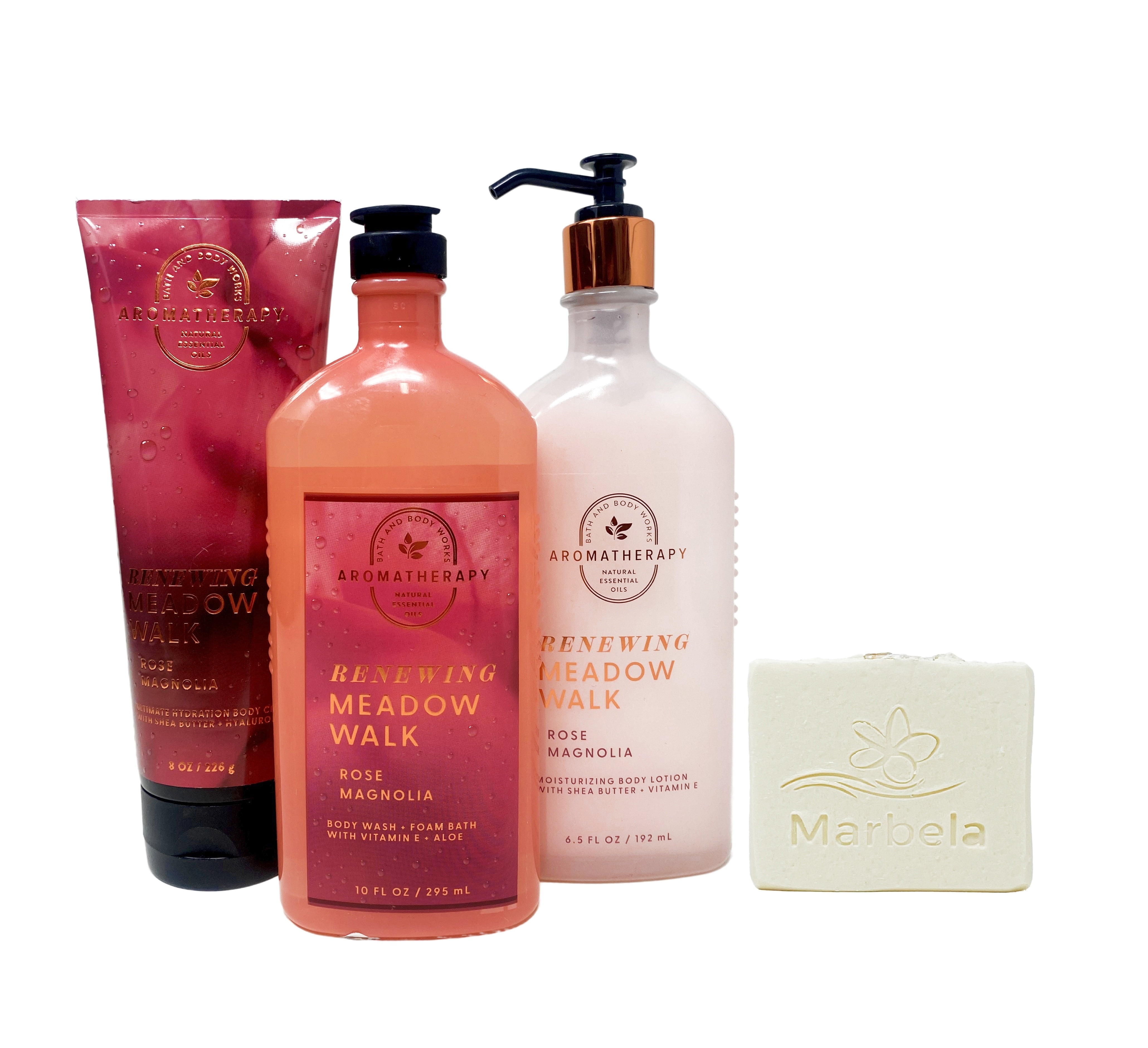 Bath & Body Works Aromatherapy Renewing Meadow Walk Rose Magnolia ...