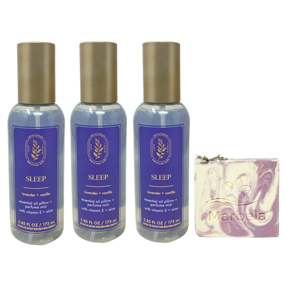 Bath & Body Works Aromatherapy Sleep Lavender + Vanilla 3 Essential ...