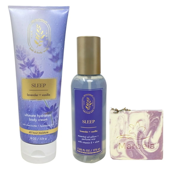 Bath & Body Works Aromatherapy Sleep Lavender + Vanilla Ultimate ...