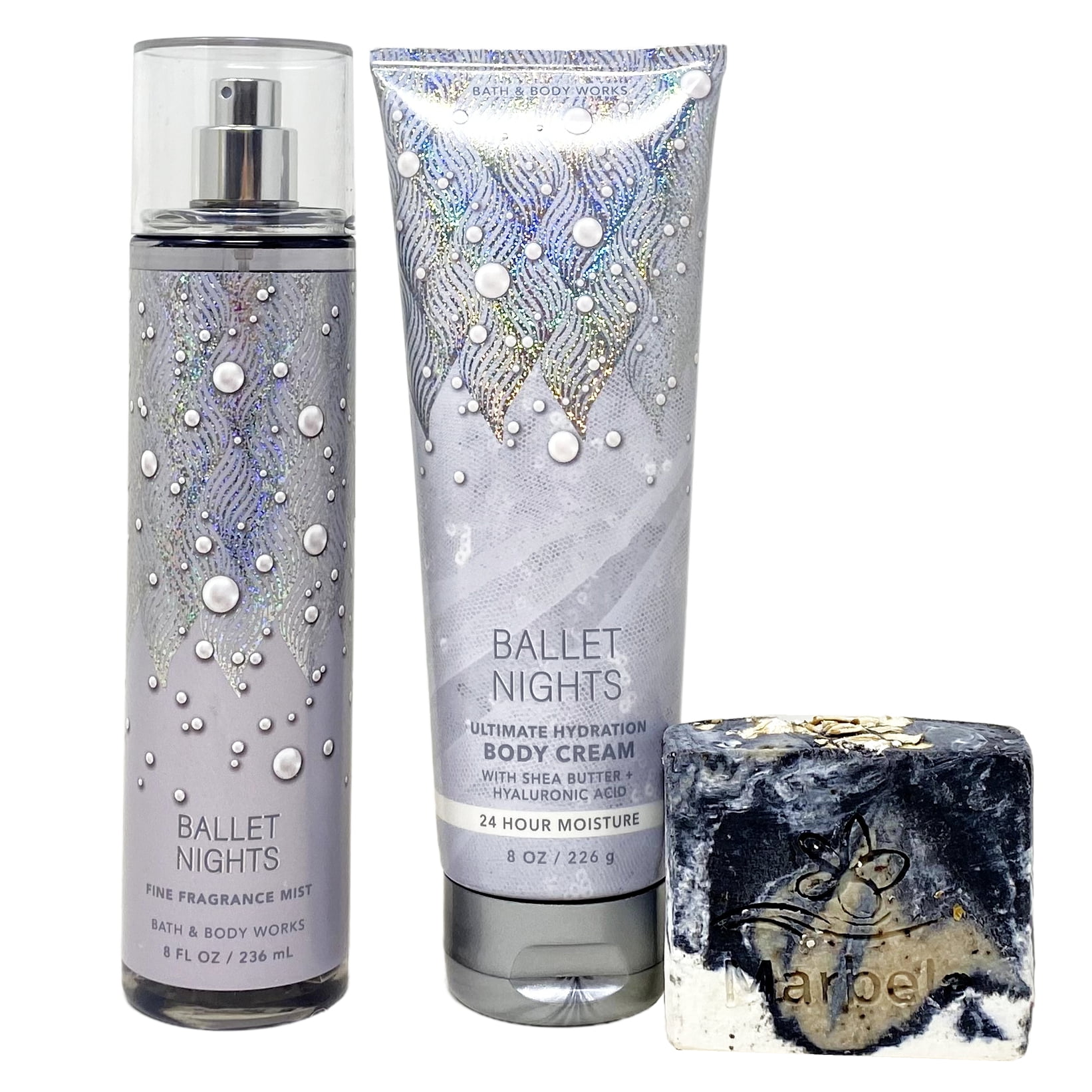 Bath & Body Works BALLET NIGHTS Fragrance Mist and Body Cream Set with ...