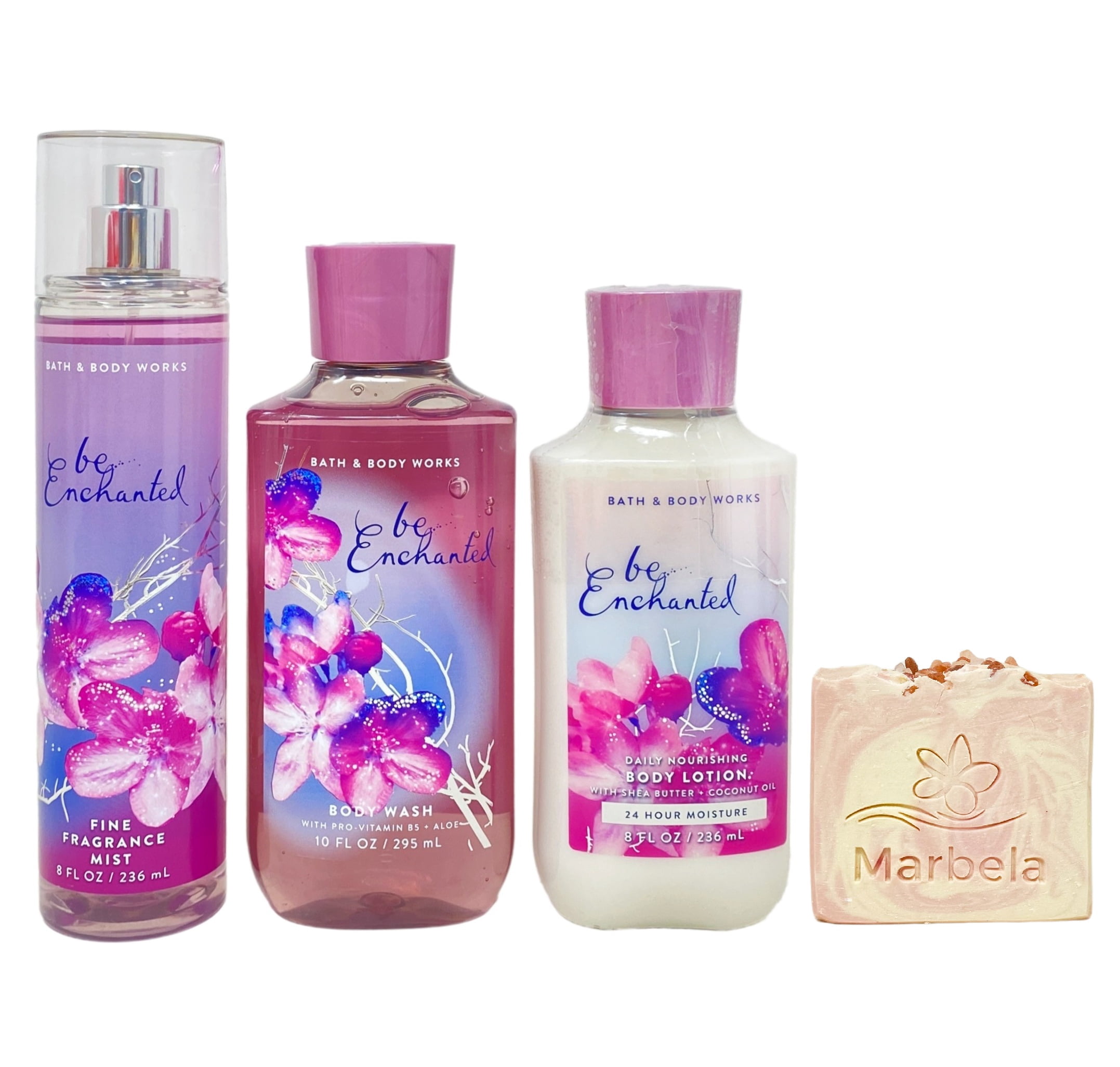 Bath & Body Works Be Enchanted Trio Gift Set - Fragrance Mist, Body ...