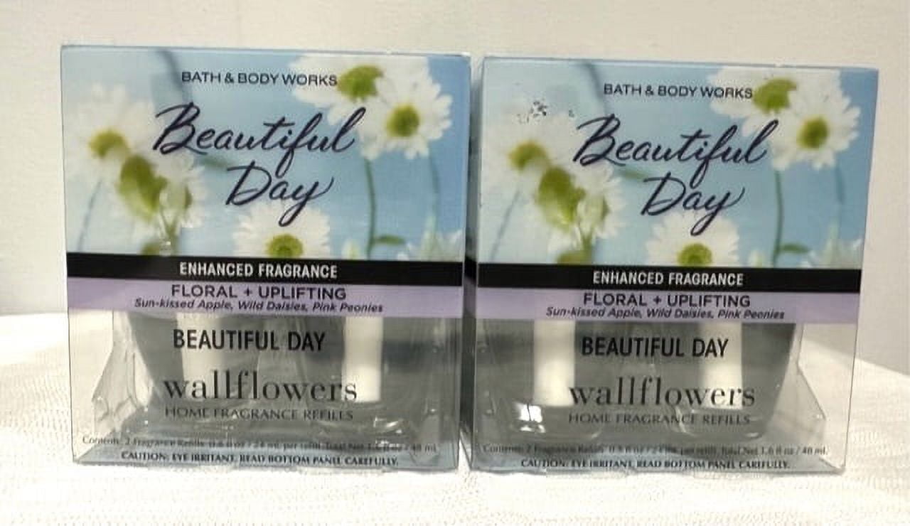 Bath & Body Works Beautiful Day Wallflowers Home Fragrance Refills, 0.8 ...