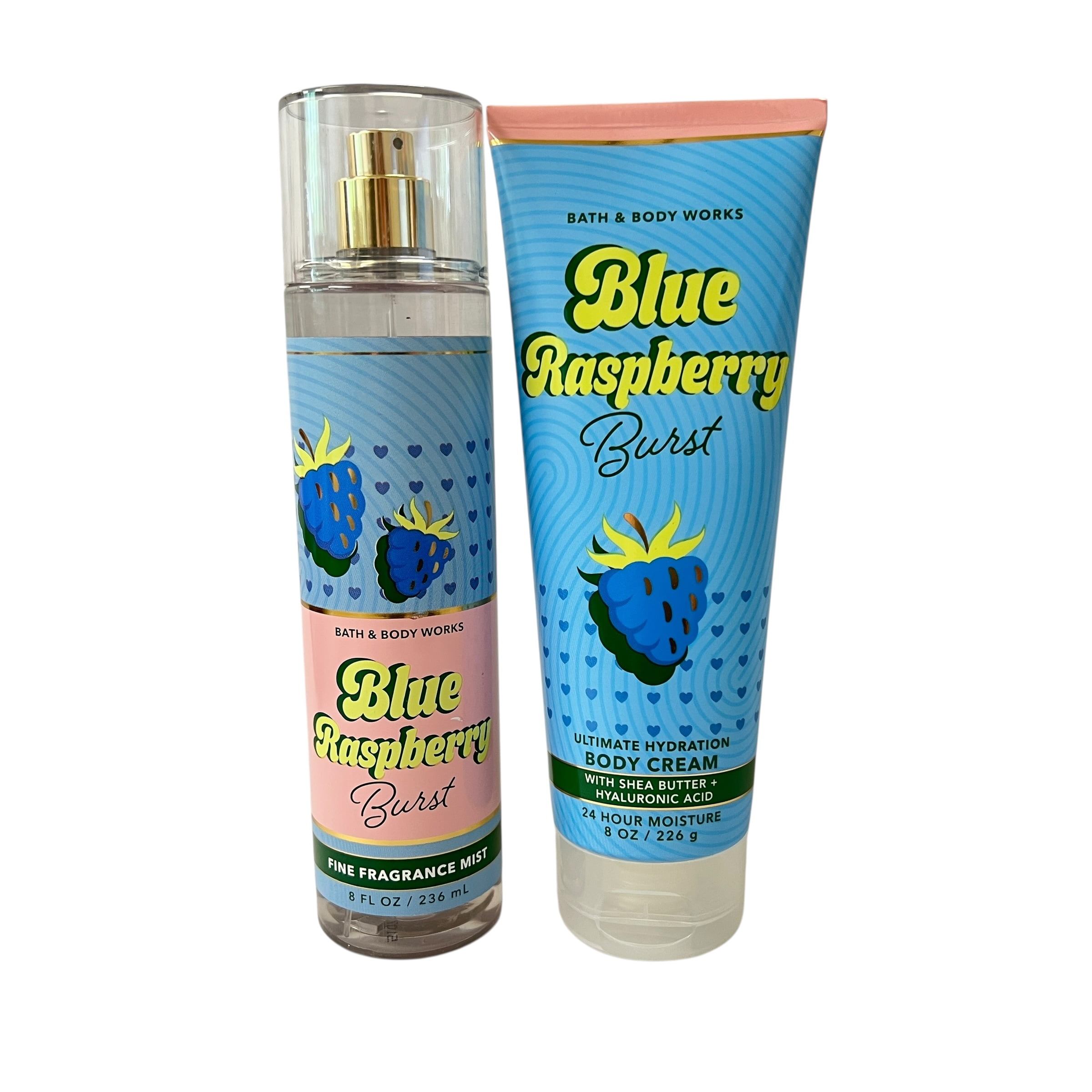 Bath & Body Works Blue Raspberry Burst Mist & Body Cream Set - Walmart.com