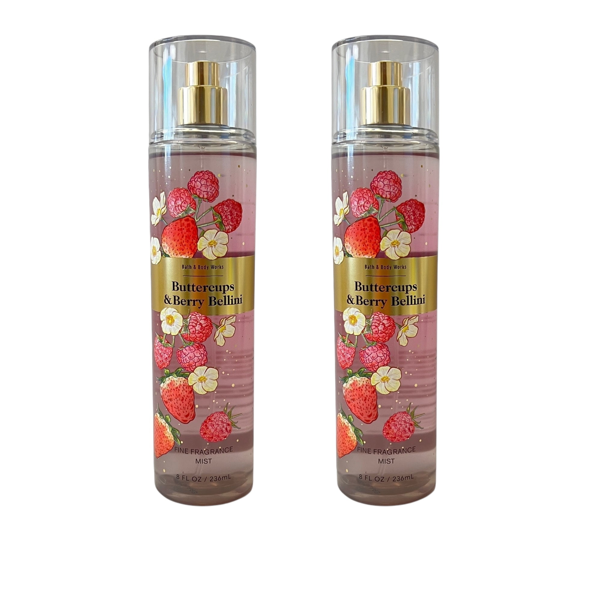Bath & Body Works Buttercups & Berry Bellini Mist 8 fl oz 2 Pack ...