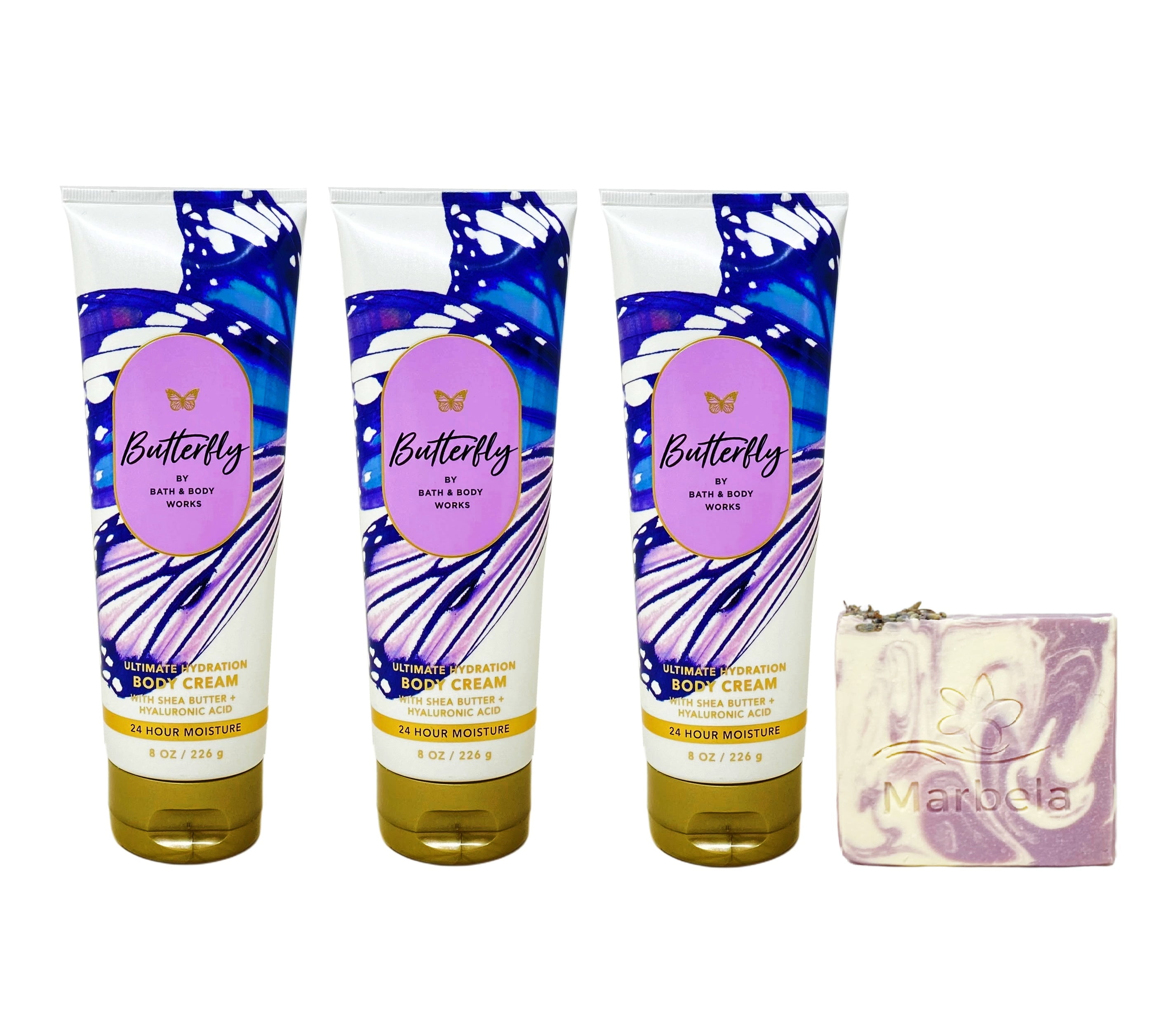 Bath & Body Works Butterfly Ultimate Hydration Body Cream 3 pack with a ...