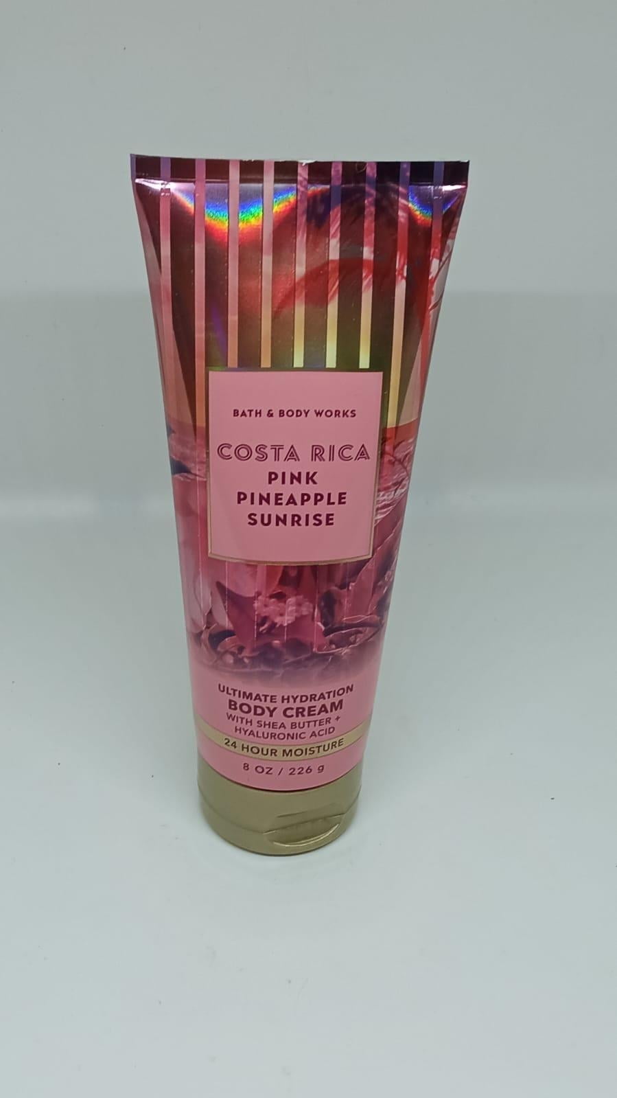 Bath & Body Works COSTA RICA PINK PINEAPPLE SUNRISE Body Cream 8oz ...