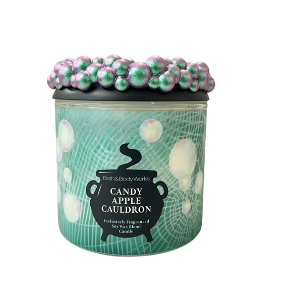 Bath & Body Works Candy Apple Cauldron Scented 3 Wicked Candle 14.5 oz ...
