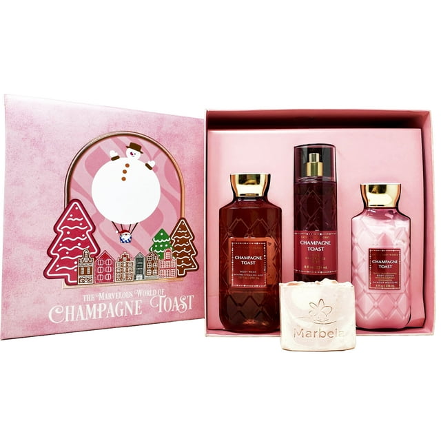 Bath & Body Works Champagne Toast - Gift Box Set - Fine Fragrance mist ...