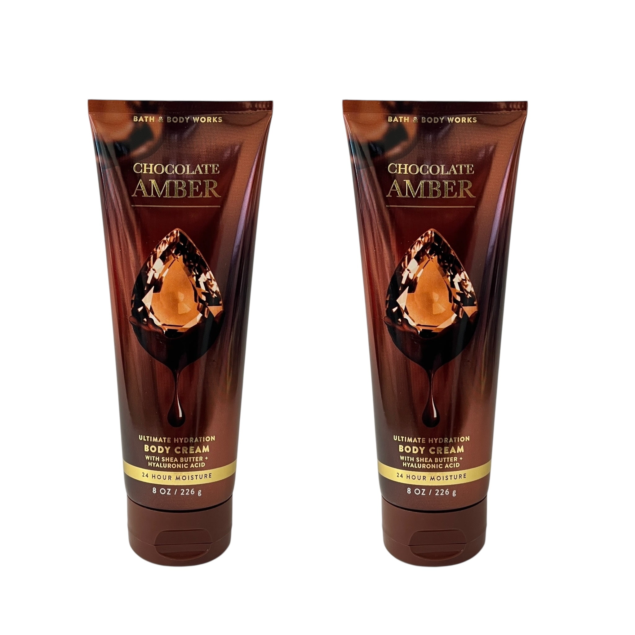 Bath & Body Works Chocolate Amber Body Cream Set 2 Pack - Walmart.com