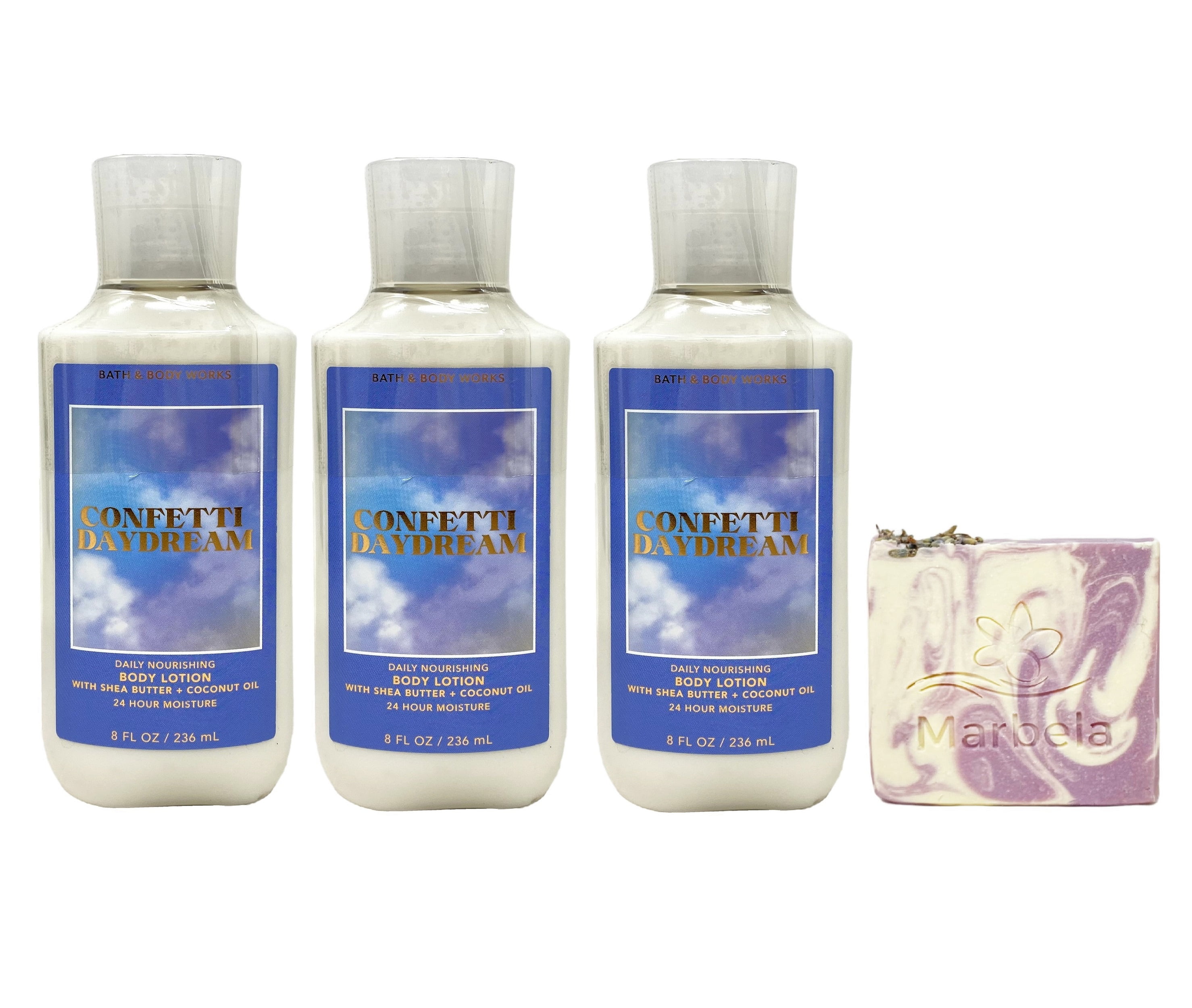 Bath & Body Works Confetti Daydream 3 Pack Body Lotion Bundle with a ...