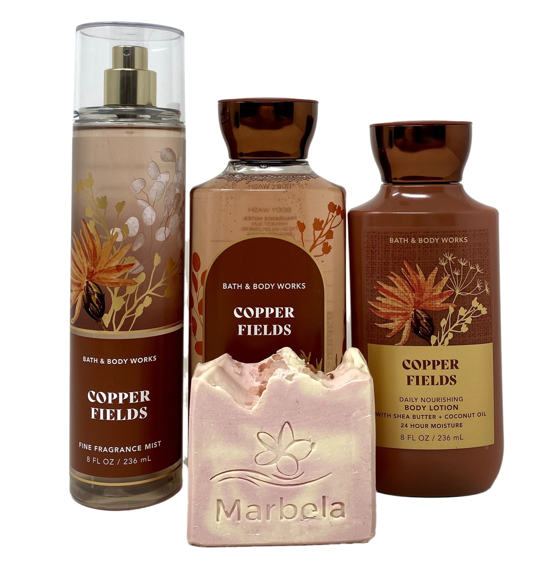 Bath & Body Works Copper Fields Trio Gift Set - Fragrance Mist - Body ...