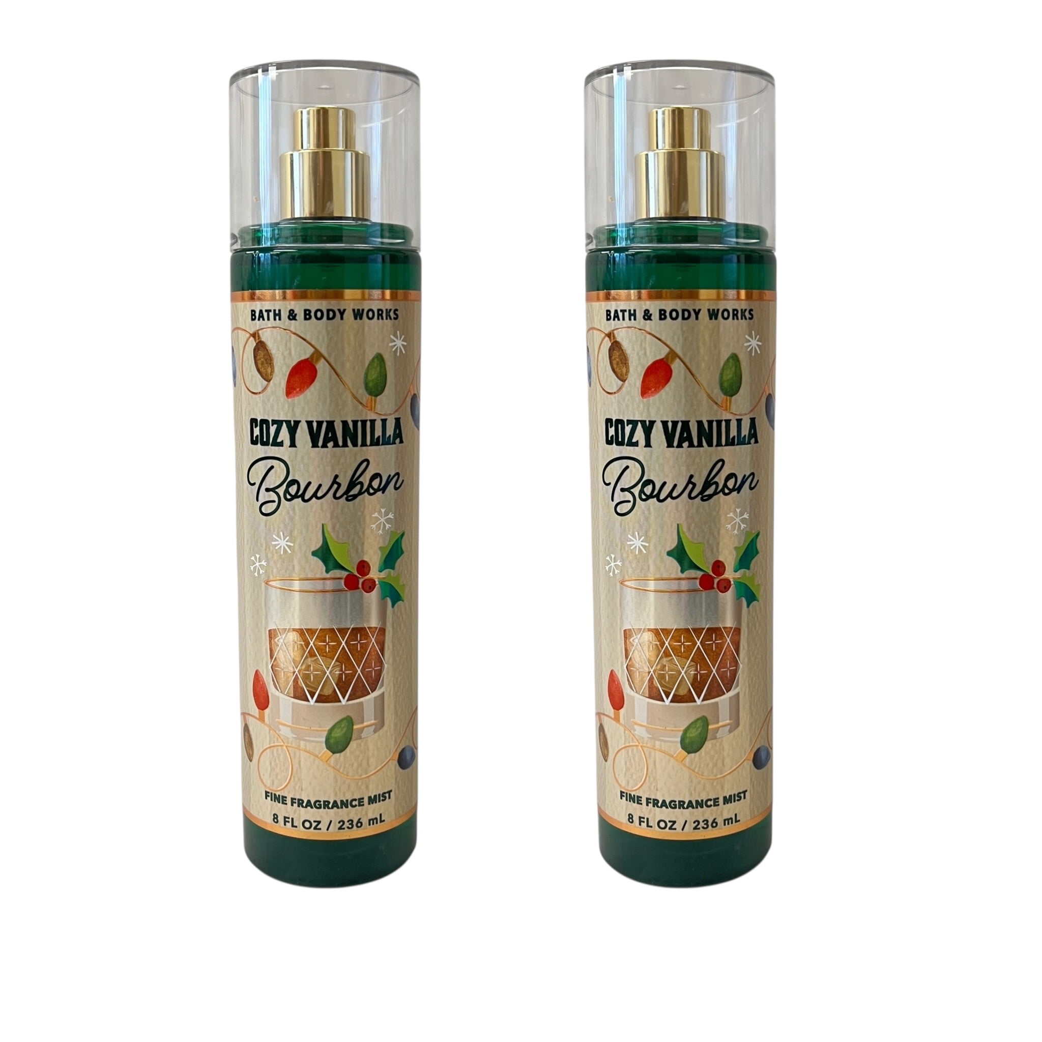 Bath & Body Works Cozy Vanilla Bourbon Fragrance Mist 8 fl oz 2 Pack ...