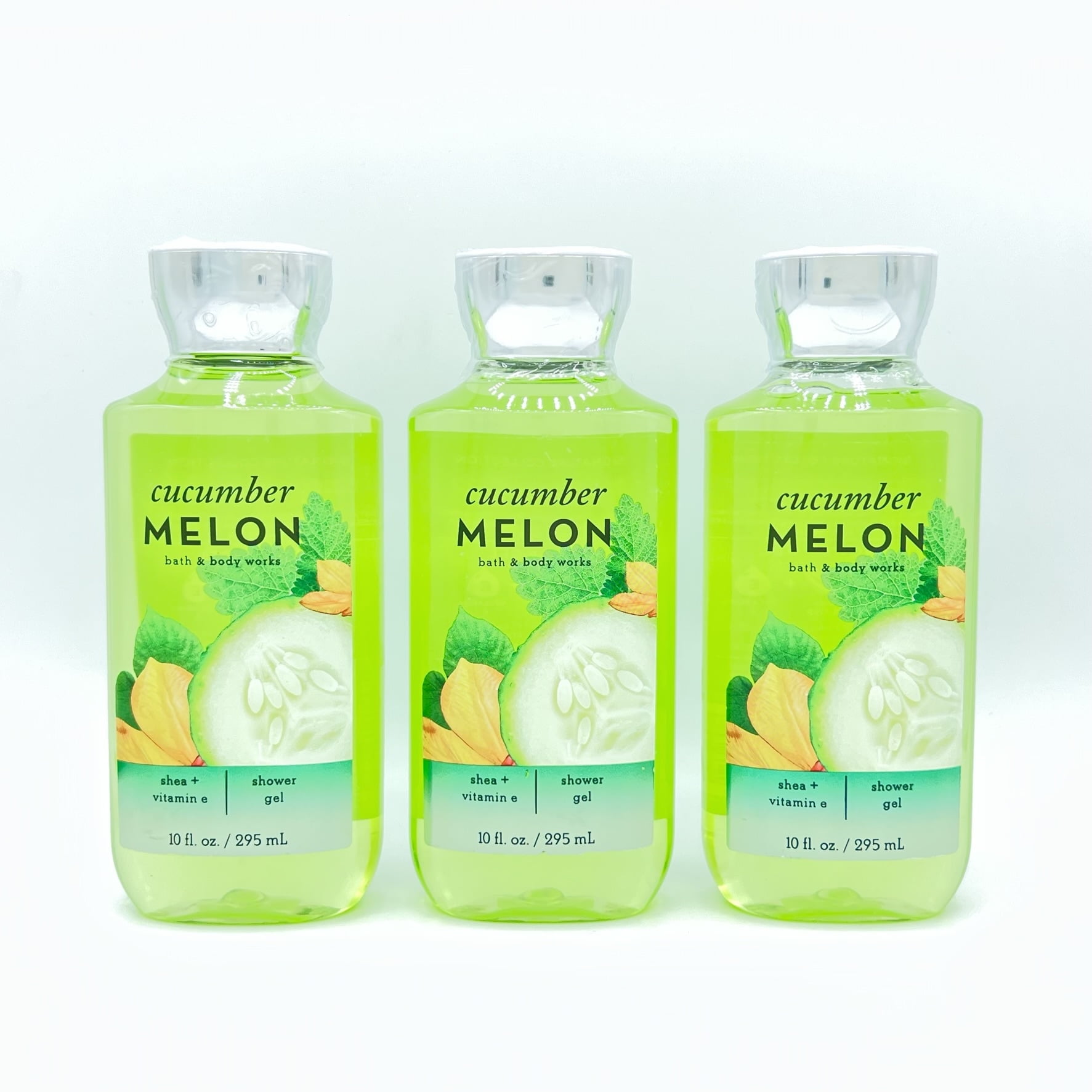 Bath & Body Works Cucumber Melon 10oz Shower Gel Pack of 3 - Walmart.com
