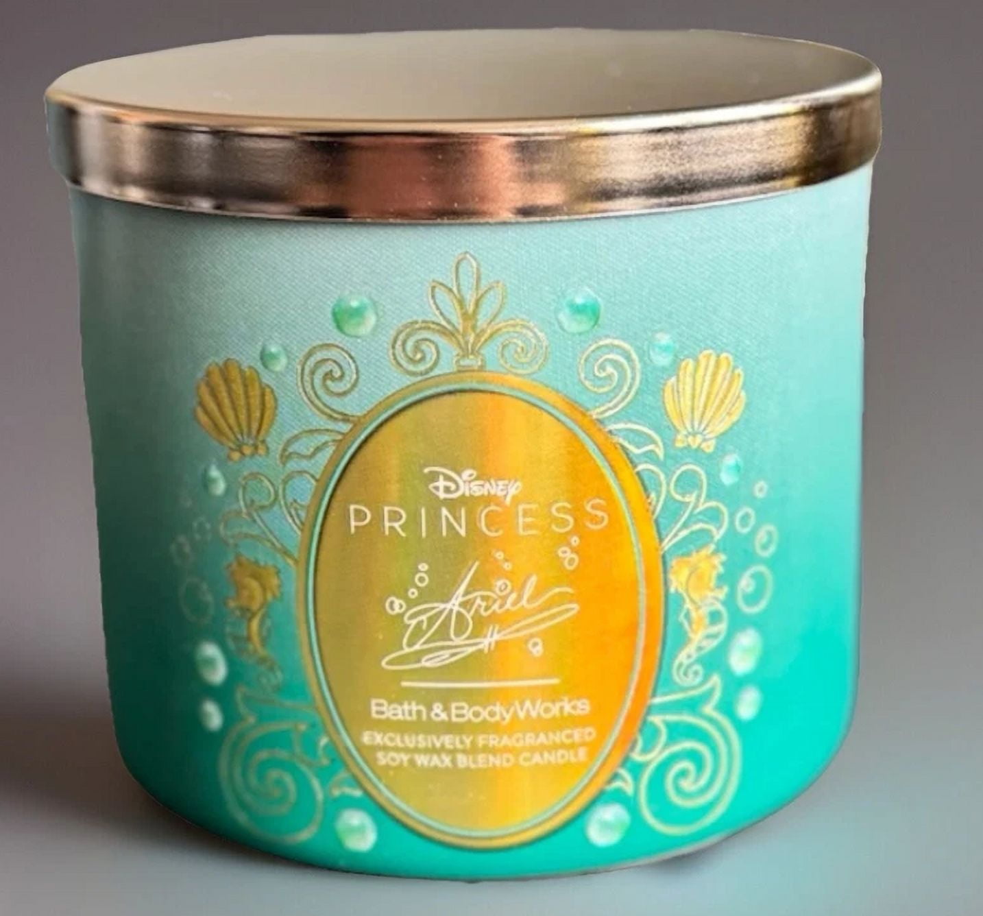 Bath & Body Works Disney Princess 3 Wick Sea Salt Breeze, Golden Citrus ...