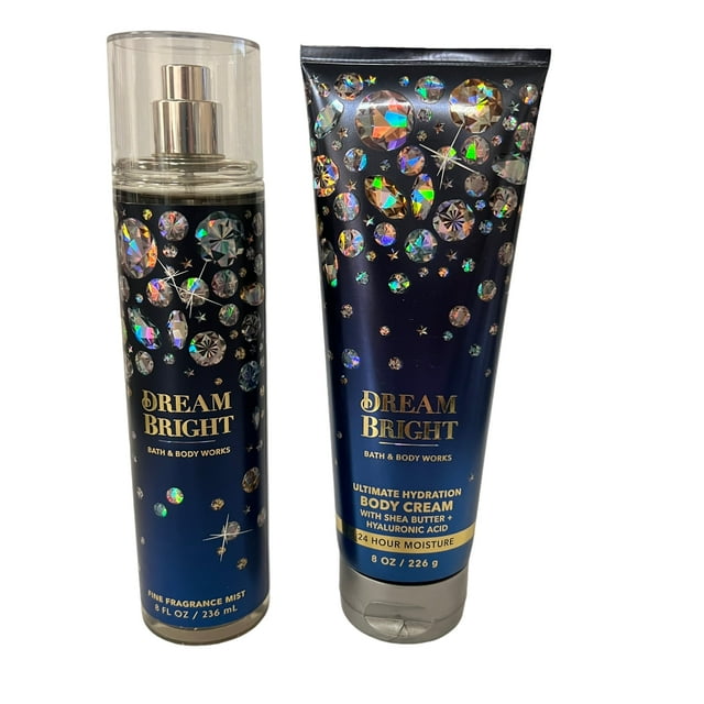 Bath & Body Works Dream Bright Fragrance Mist & Body Cream Set, 2 Pack ...