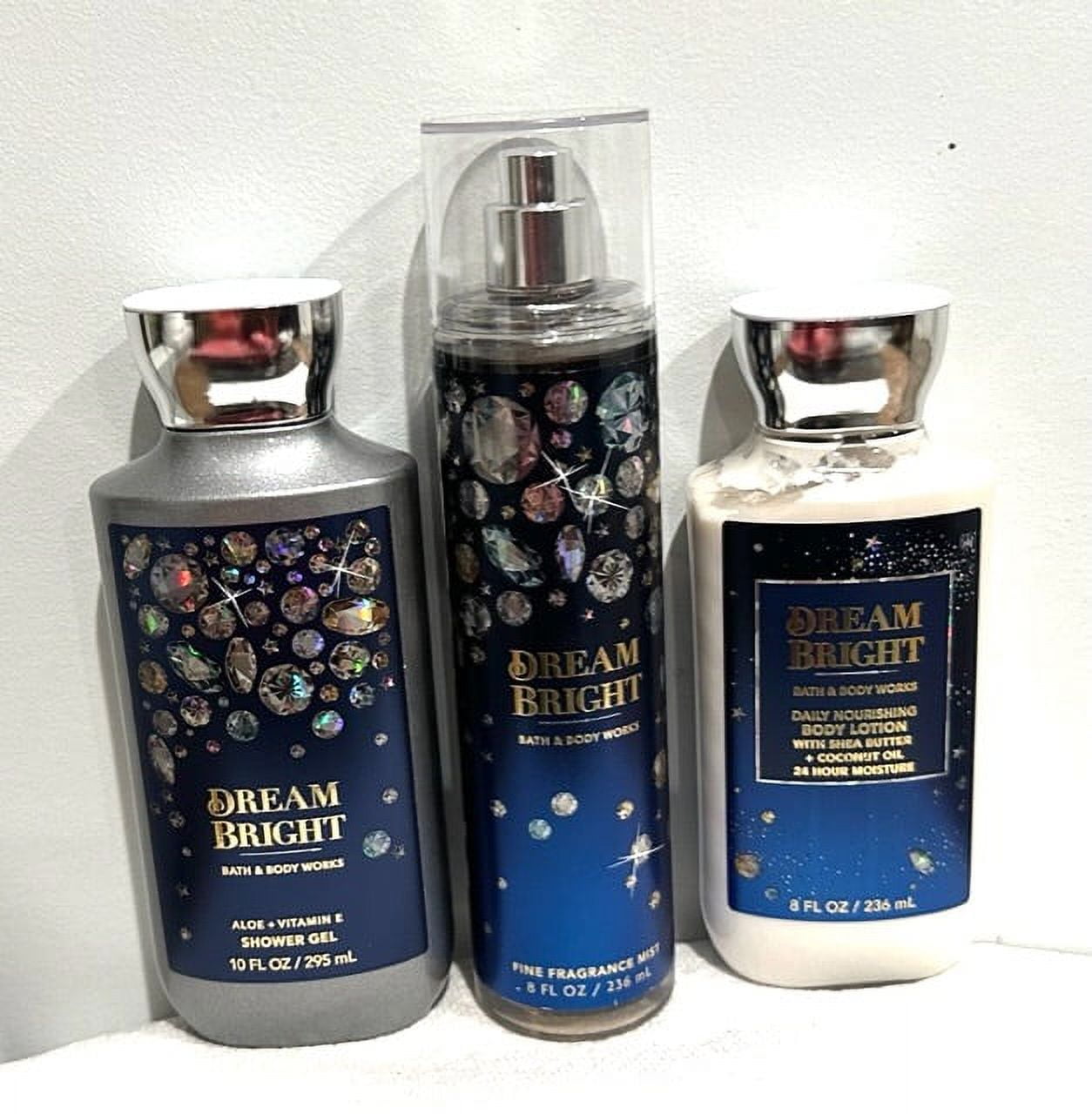 Bath & Body Works Dream Bright Trio Set: 8 fl oz Body Lotion, Fragrance Mist, and 10 fl oz ...