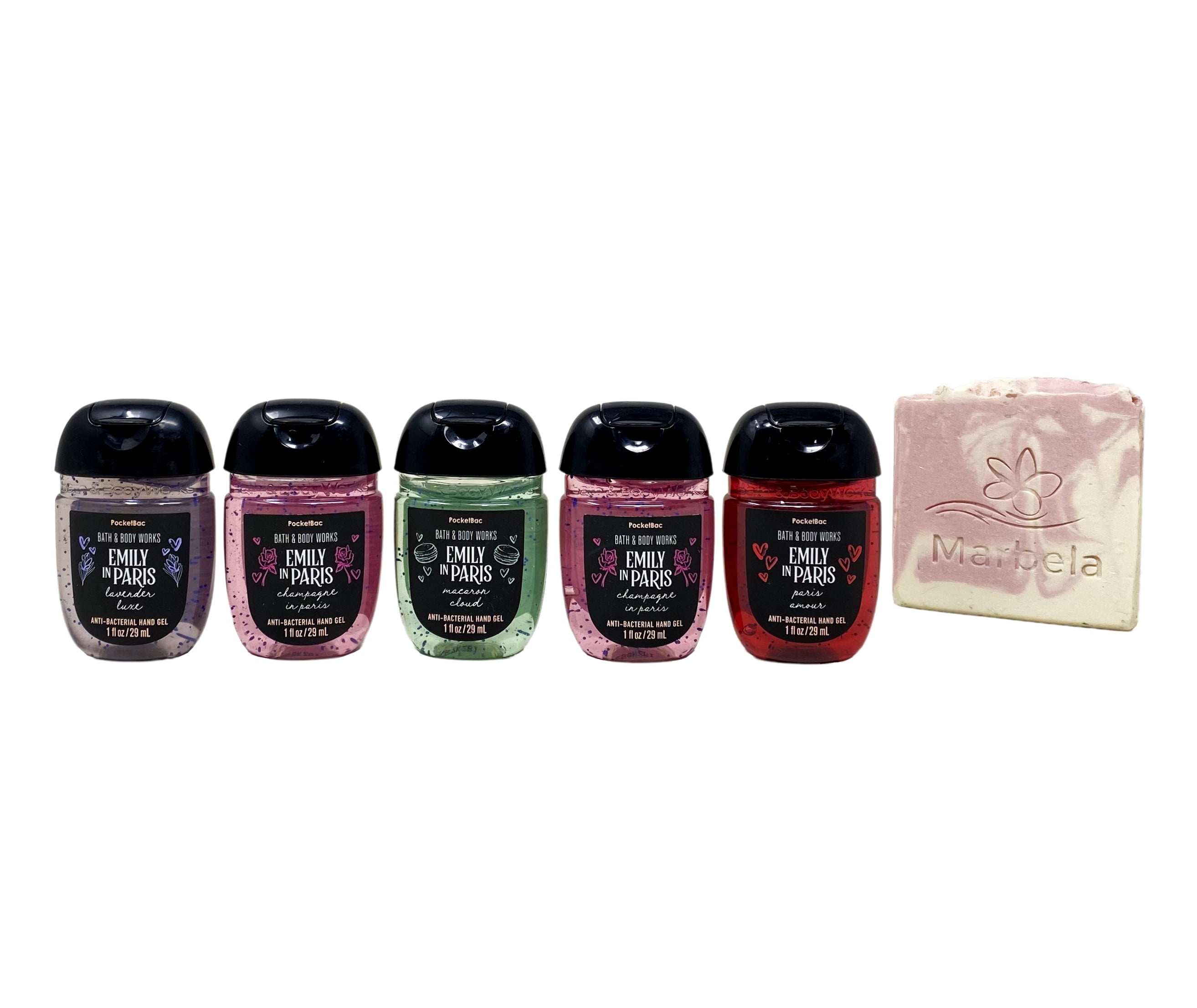 Bath & Body Works Emily In Paris Collection Set of 5 Assorted Mini Hand ...