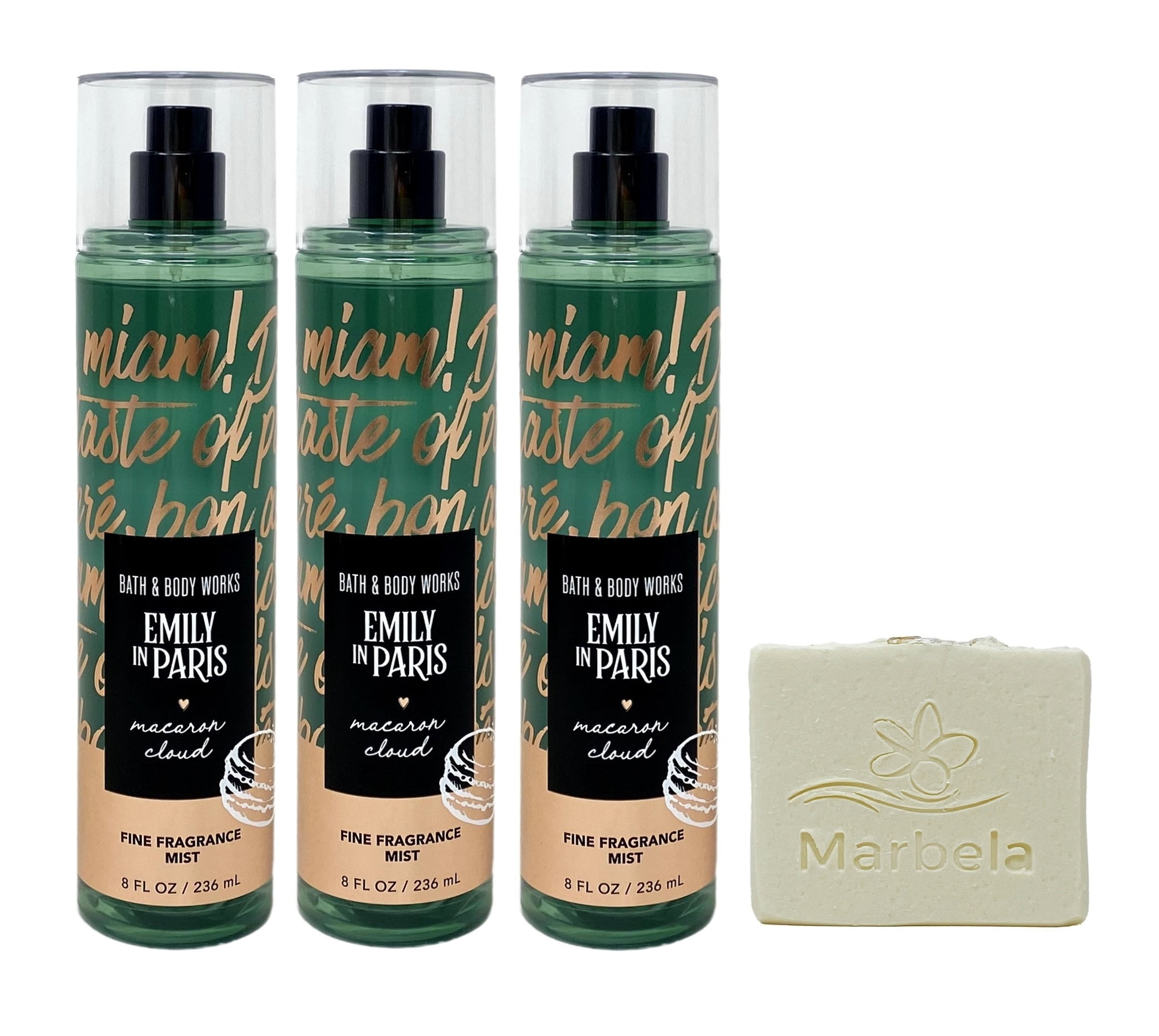 Bath & Body Works Emily In Paris - Macaron Cloud 3 Pack Fine Fragrance ...