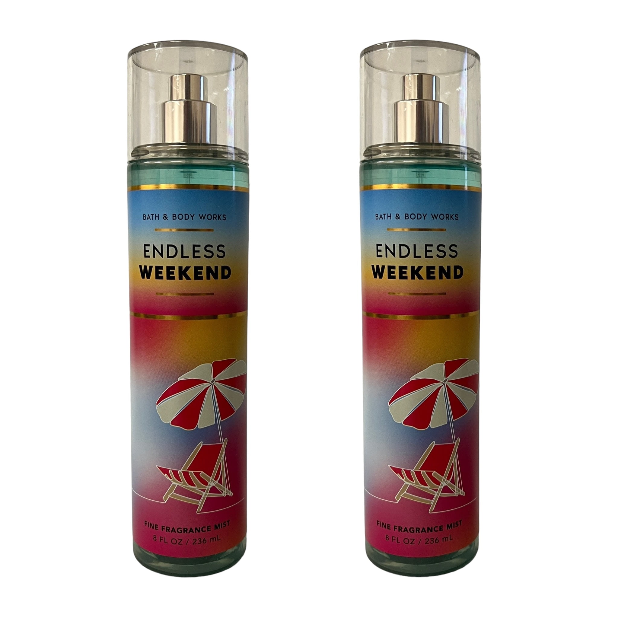 Bath & Body Works Endless Weekend Fragrance Mist 8 fl oz 2 Pack ...