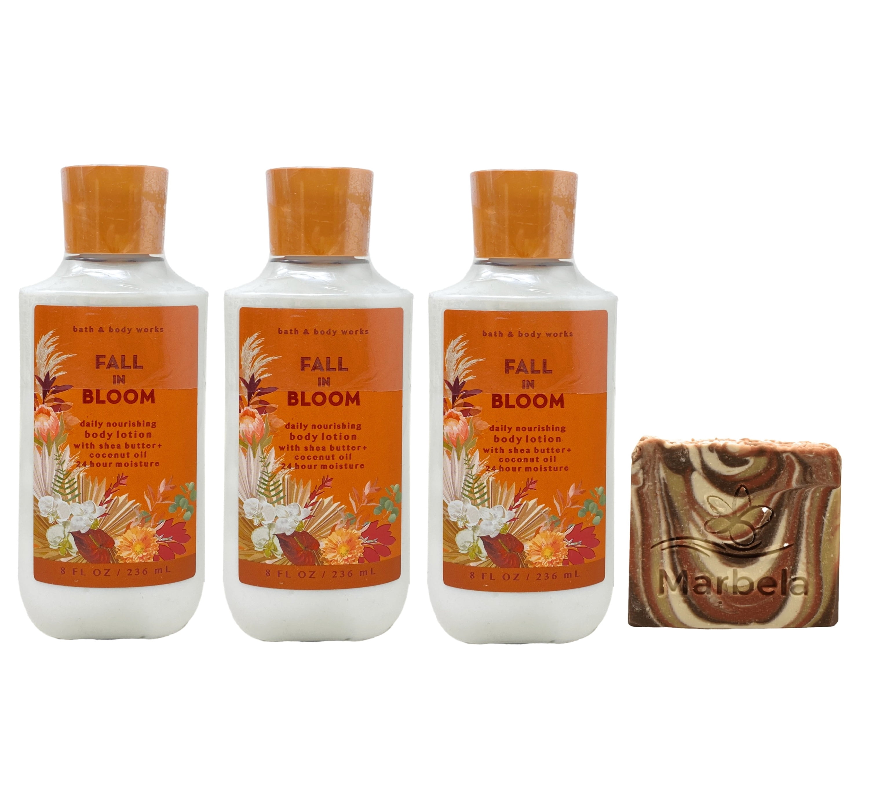 Bath & Body Works Fall In Bloom 3 Body Lotions with a Clay Baby Bar ...