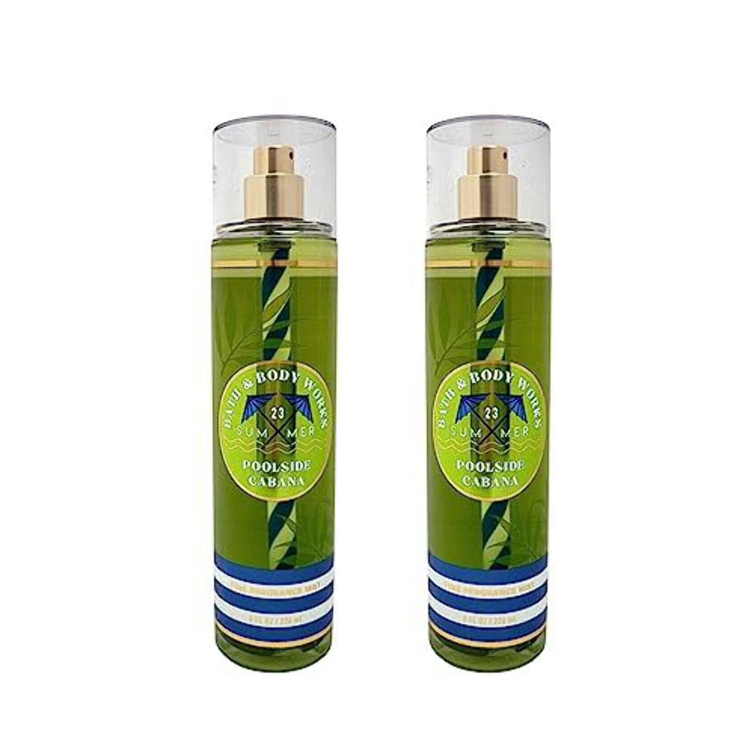 Bath Body Works Fragrance Mist 2-Pack 8oz Each (Poolside Cabana ...