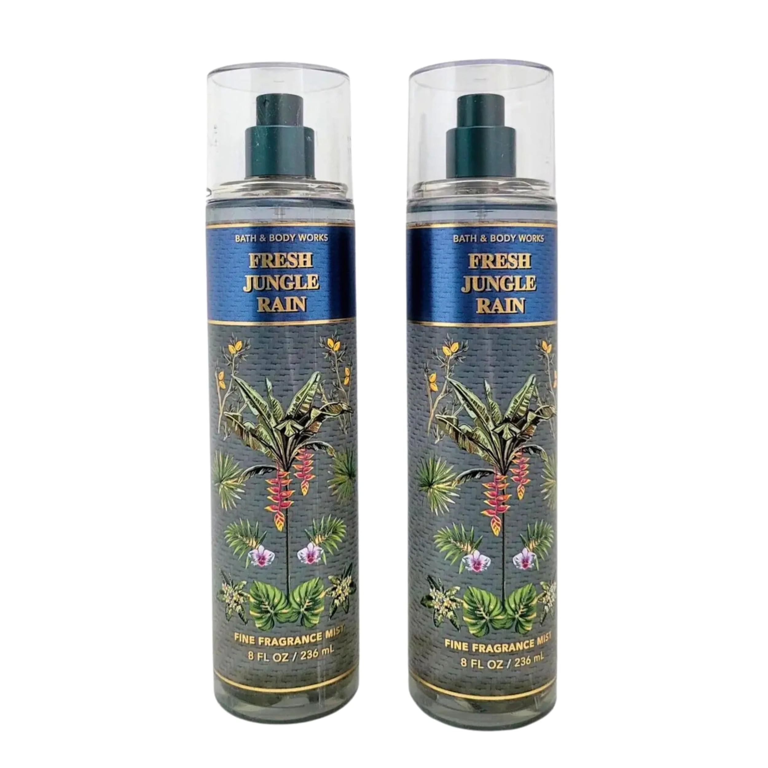 Bath Body Works Fragrance Mist, Gift Set of 2, 8oz Each (Fresh Jungle ...