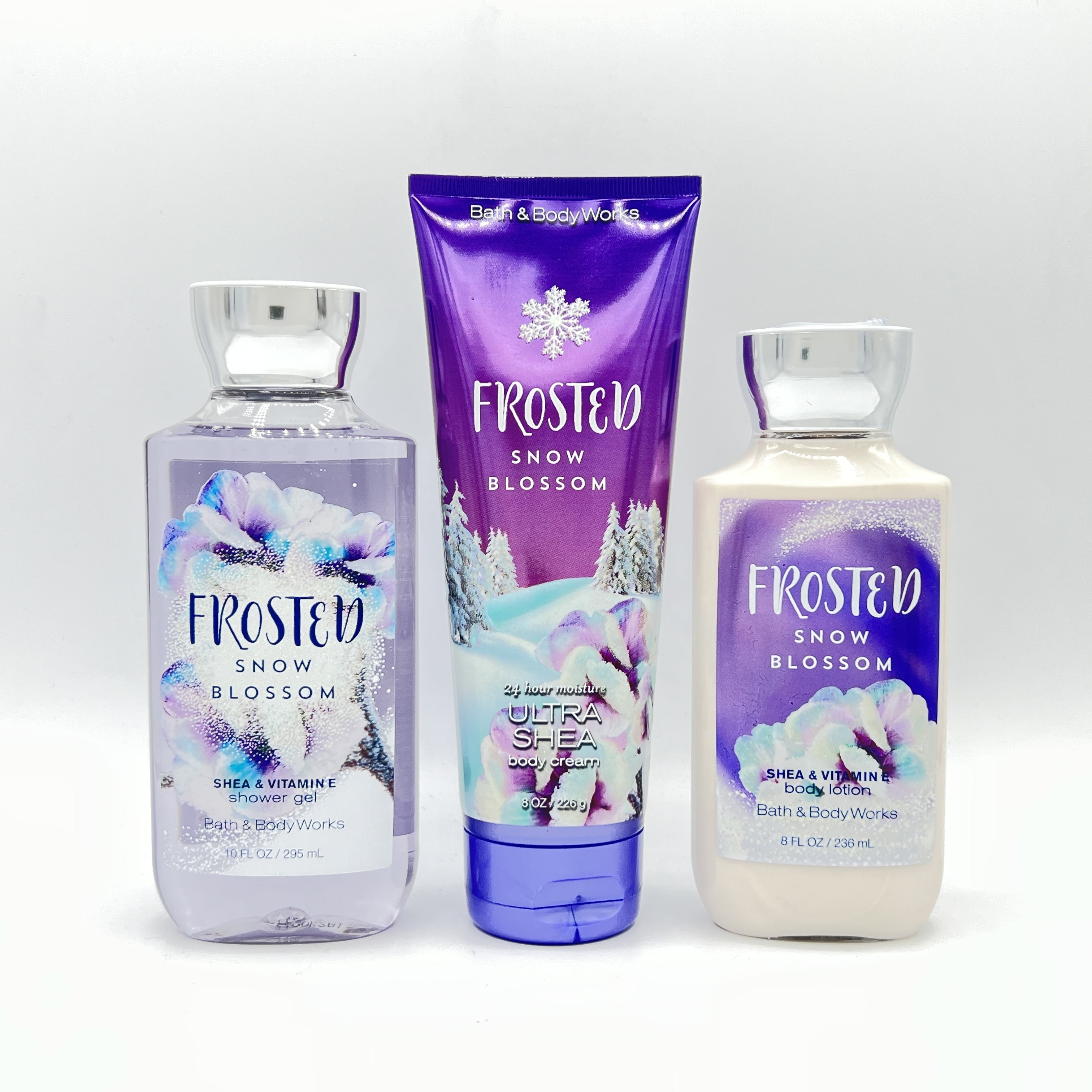 Bath And Body Works Frosted Snow Blossom Shower Gel Body Cream And Body