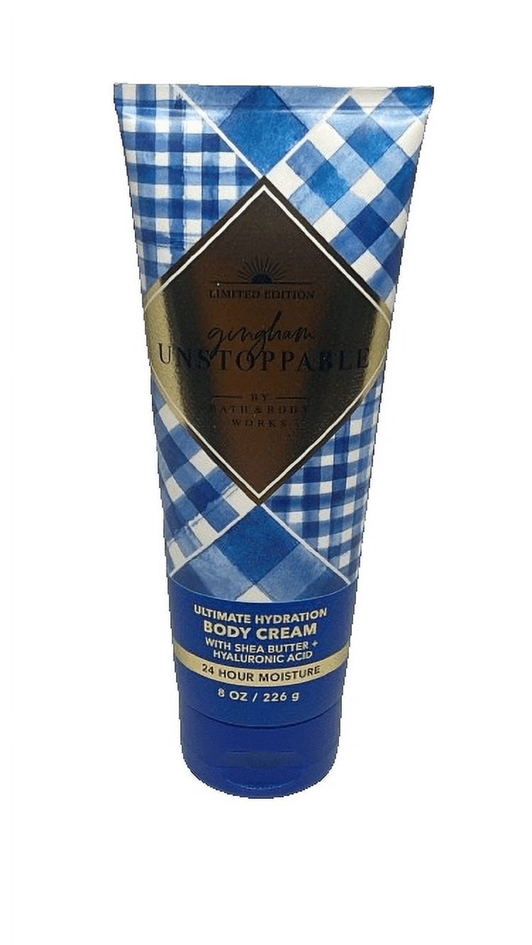 Bath & Body Works GINGHAM UNSTOPPABLE Ultimate Hydration Body Cream 8oz ...