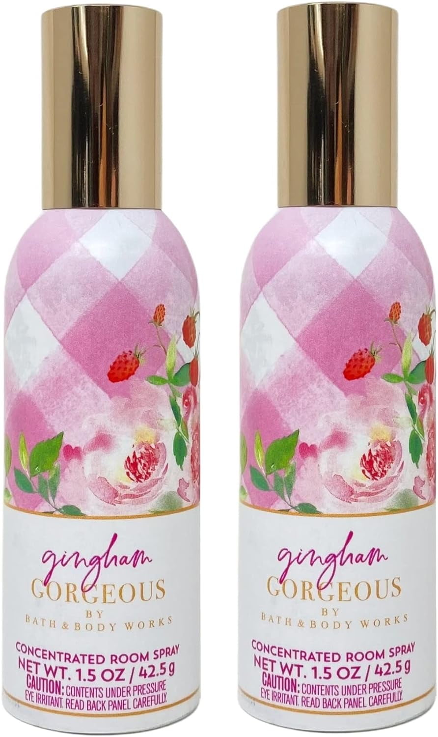 Bath & Body Works Gingham Gorgeous 2 Pack Concentrated Room Spray - 1.5 ...