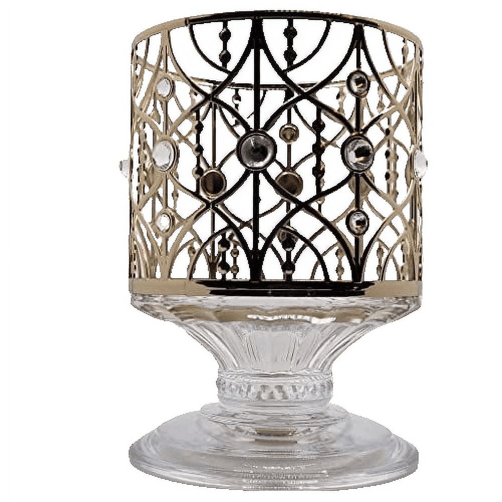 Bath & Body Works Glass Pedestal Candle Holder, 8.25" D x 8.25" H ...