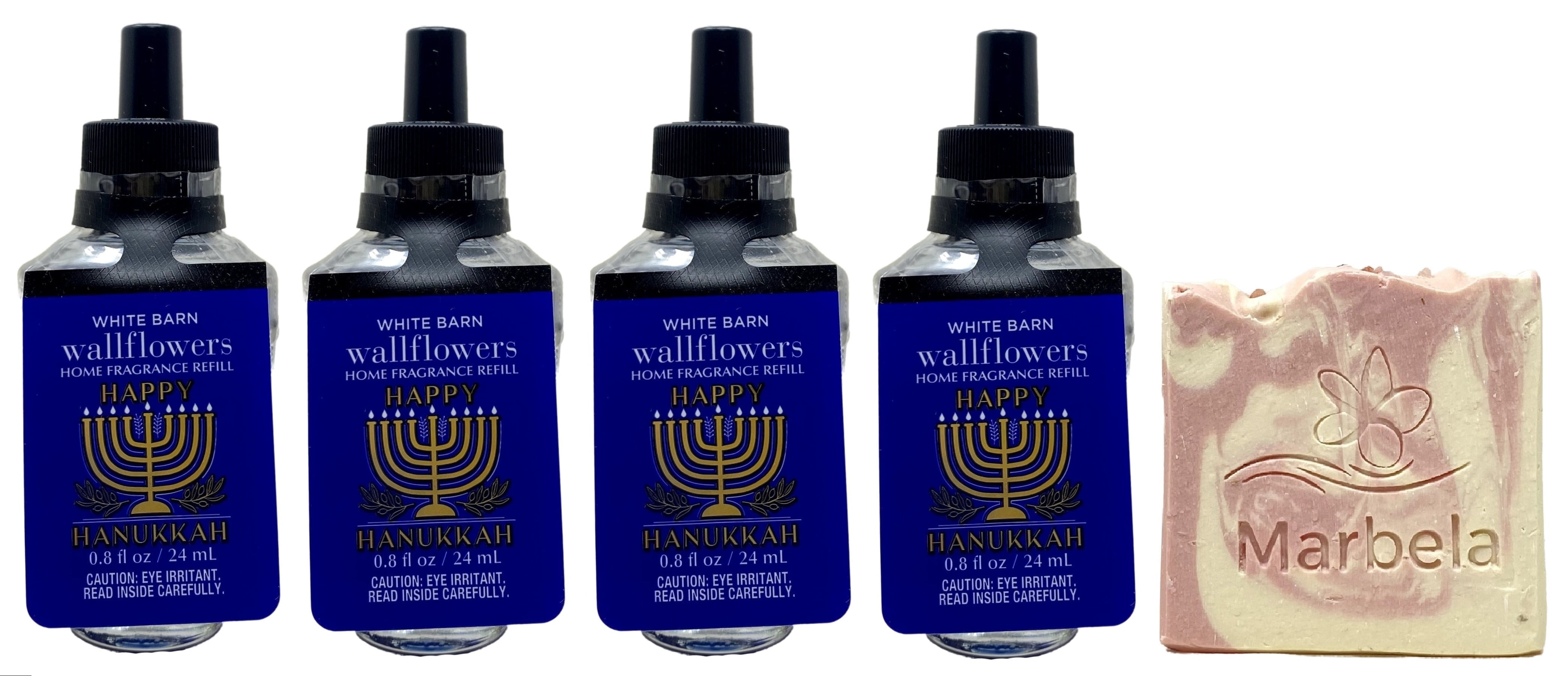 Bath & Body Works Happy Hanukkah Wallflowers Fragrance Refill 4 Pack ...