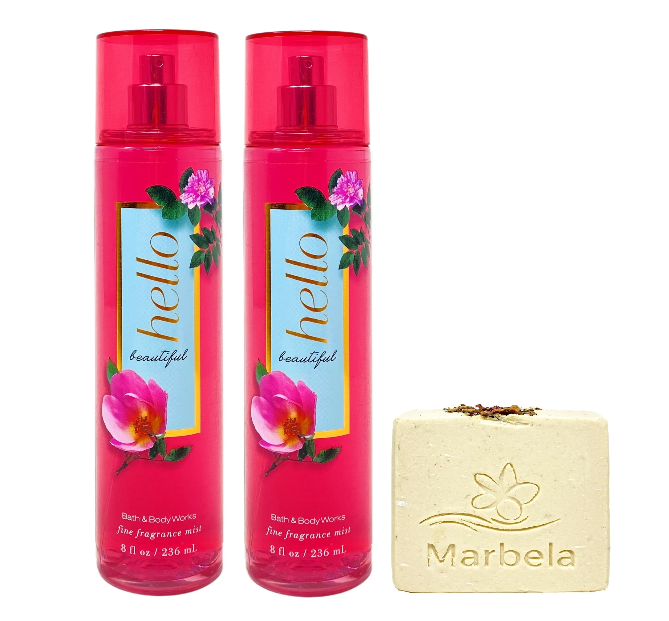 Bath & Body Works Hello Beautiful 2 Pack Fine Fragrance Mist Value Pack ...