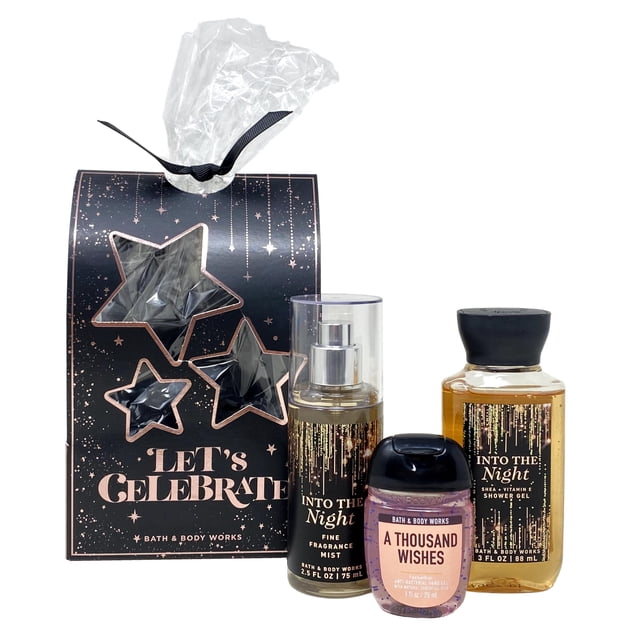 Bath & Body Works INTO THE NIGHT Mini Gift Bag Set - Fragrance Mist ...