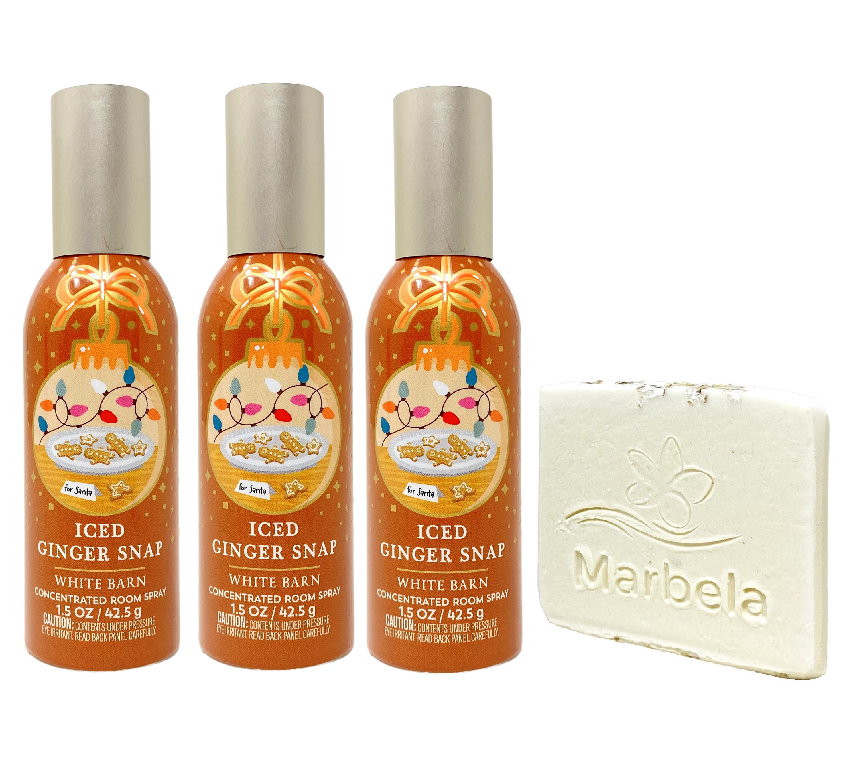 Bath & Body Works Iced Ginger Snap Concentrated Room Spray 3 Pack with ...