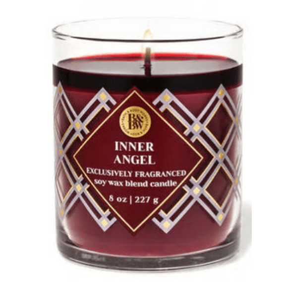 Bath & Body Works Inner Angel 8 oz Single Wick Candle, Soy Wax Blend ...