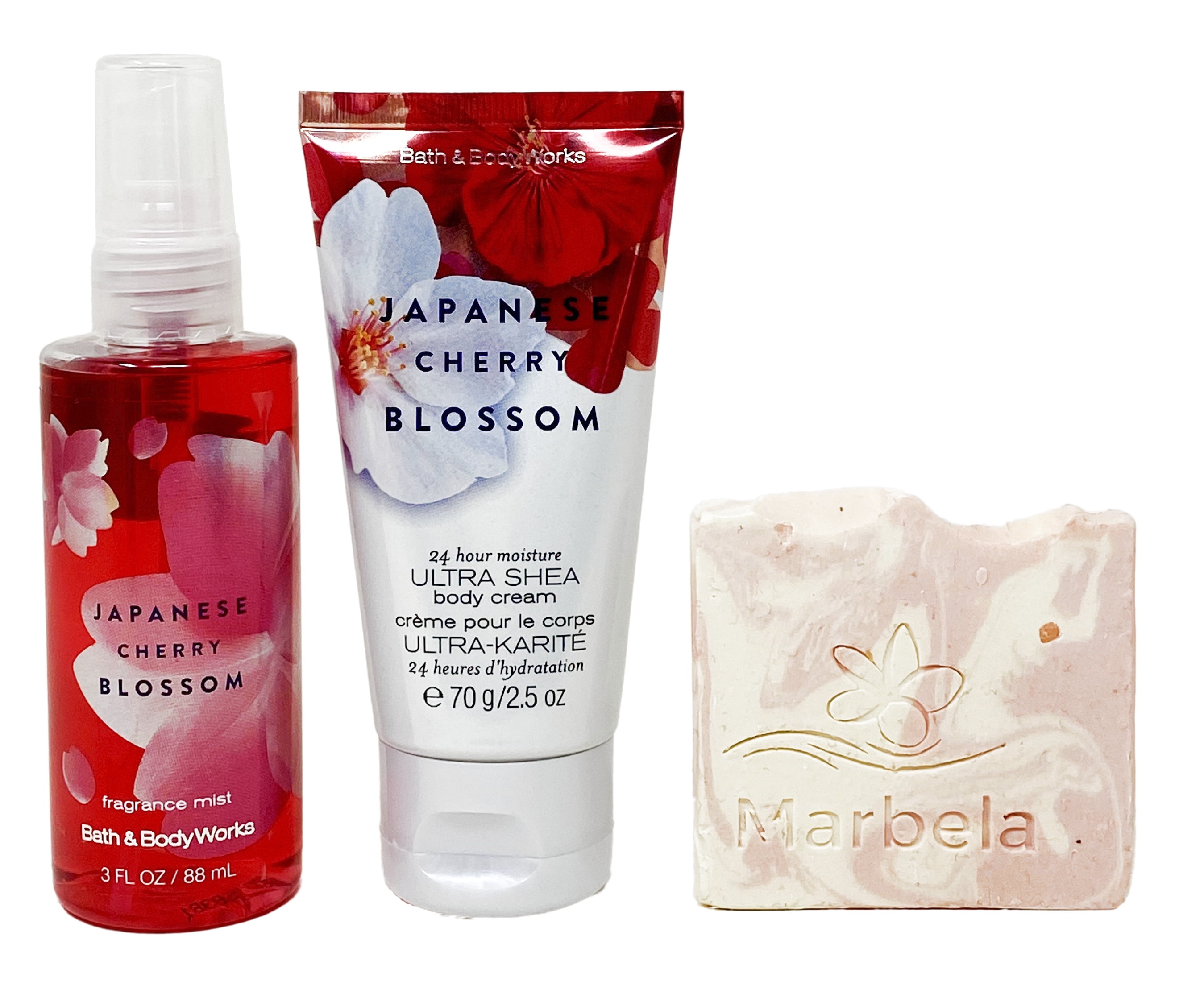 Bath & Body Works Japanese Cherry Blossom - Duo Set Travel Size - Fine Fragrance Mist and Body ...