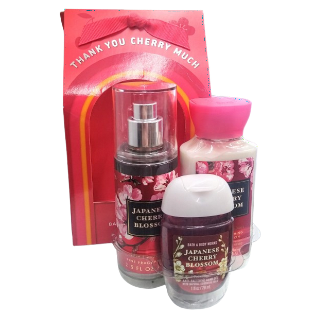 Bath & Body Works Japanese Cherry Blossom "Thank You Cherry Much" Mini Gift Set - Walmart ...