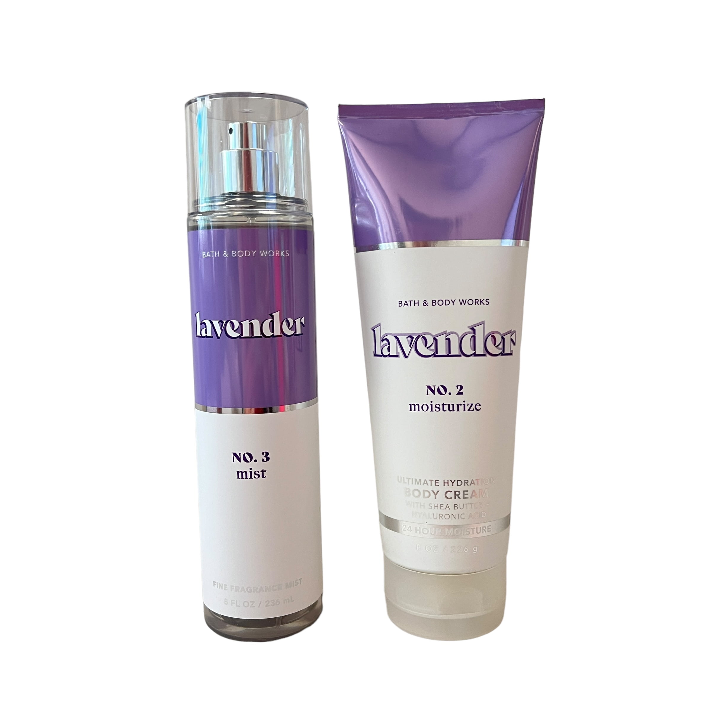 Bath & Body Works Lavender No 3 Mist & Body Cream Set - Walmart.com