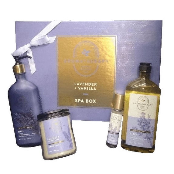 Bath & Body Works Lavender + Vanilla Aromatherapy Spa Gift Box for ...