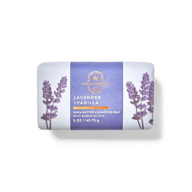 Bath & Body Works Lavender + Vanilla Shea Butter Cleansing Bar Soap 5oz - Walmart.com