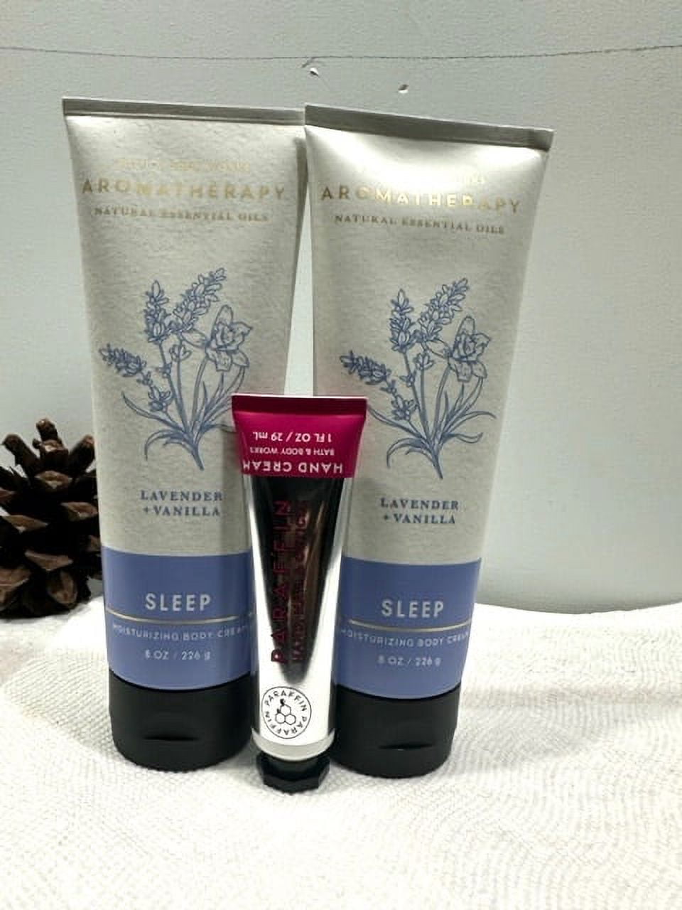 Bath & Body Works Lavender + Vanilla Sleep Gift Set of 3 (2 ...