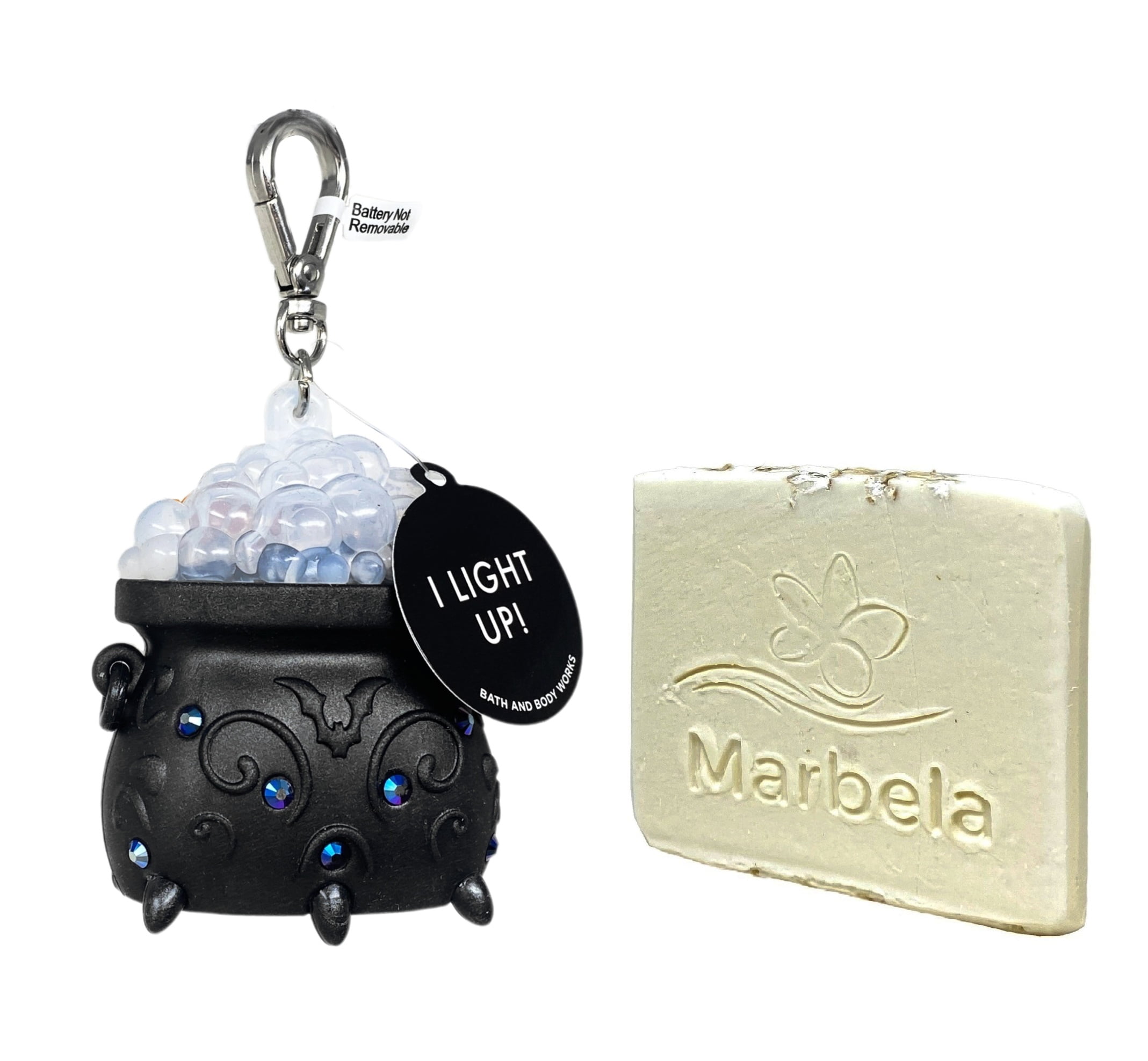 Bath & Body Works Light-Up Spooky Cauldron Hand Gel Holder with a ...